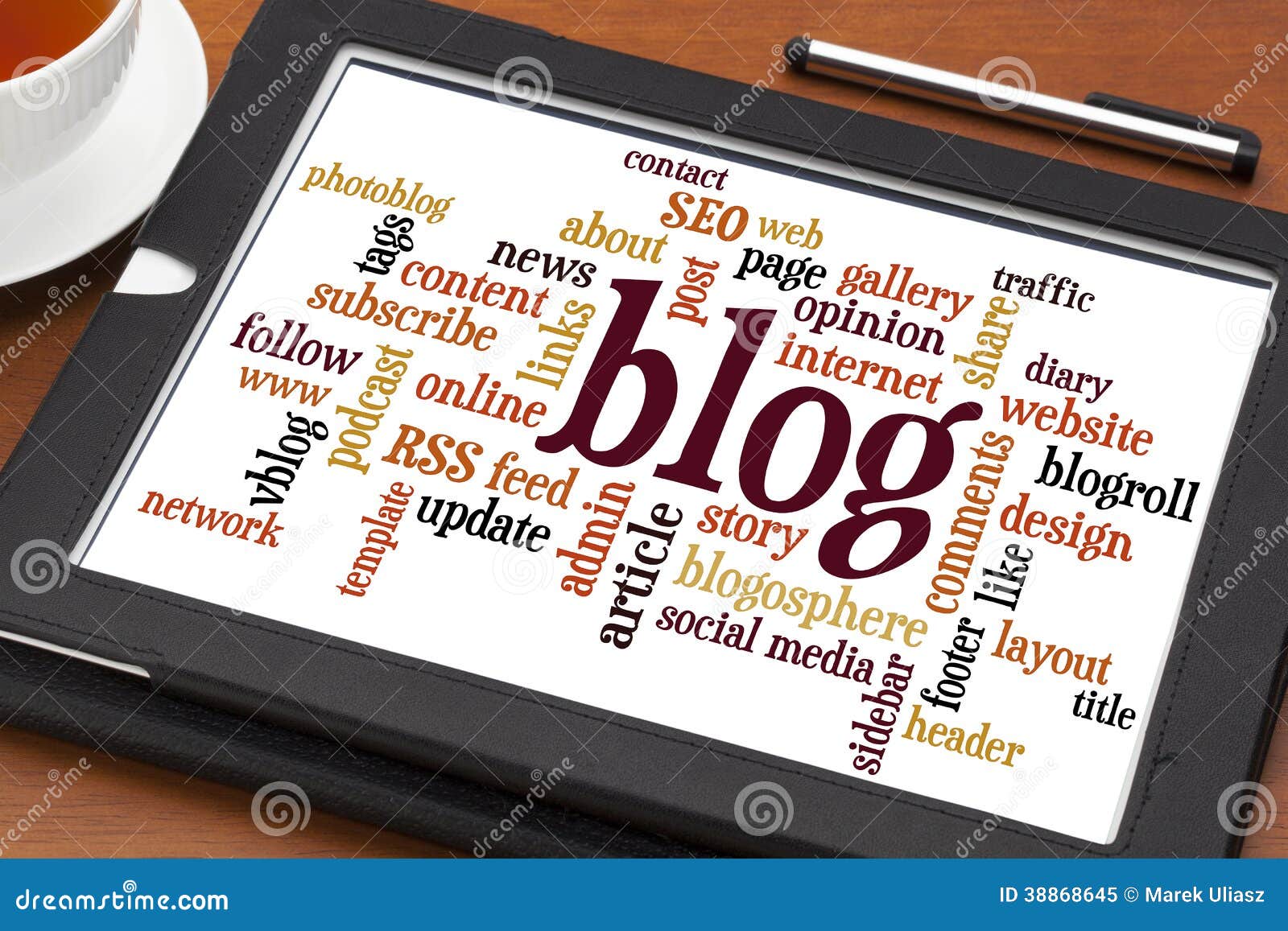 Nube De La Palabra Del Blog Imagen de archivo - Imagen de website ...