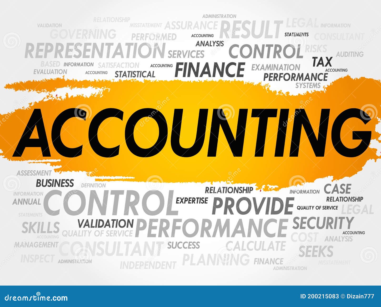 Nube de palabras CONTABLE stock de ilustración. Ilustración de contable ...