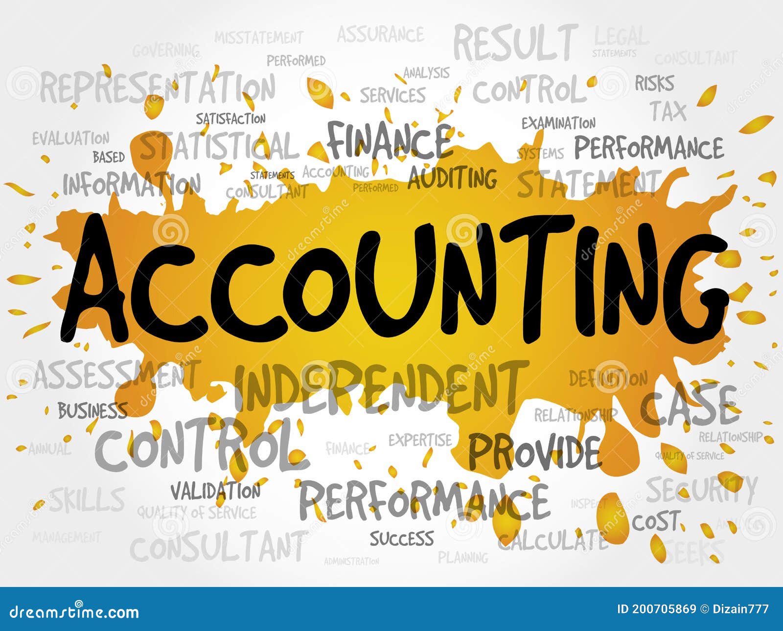 Nube de palabras CONTABLE stock de ilustración. Ilustración de renta ...