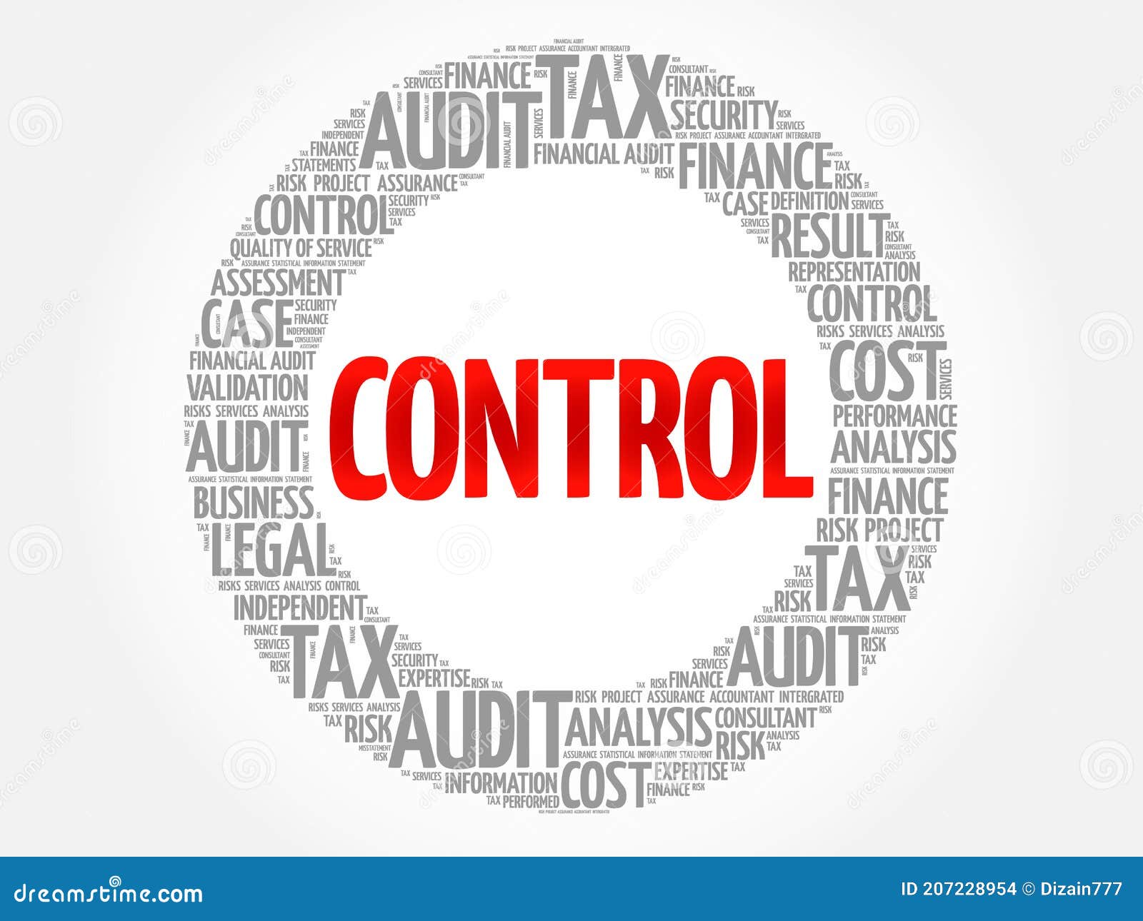 Nube De Palabras De Control Stock de ilustración - Ilustración de ...