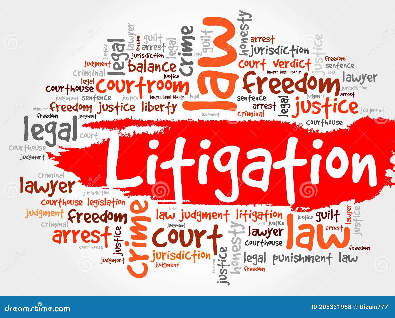 Nube De Palabras De Litigio Stock de ilustración - Ilustración de ...