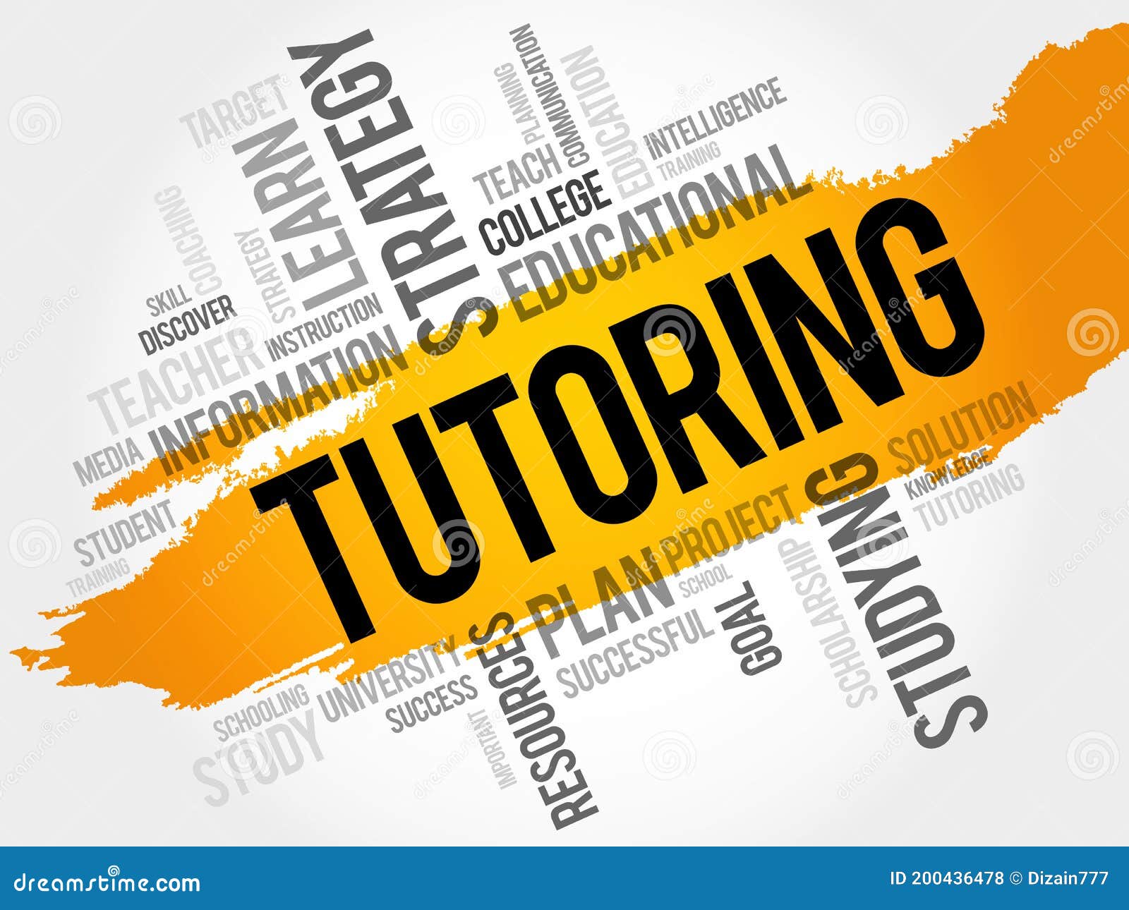 Nube De Palabras De TUTORIO Stock de ilustración - Ilustración de cuota ...