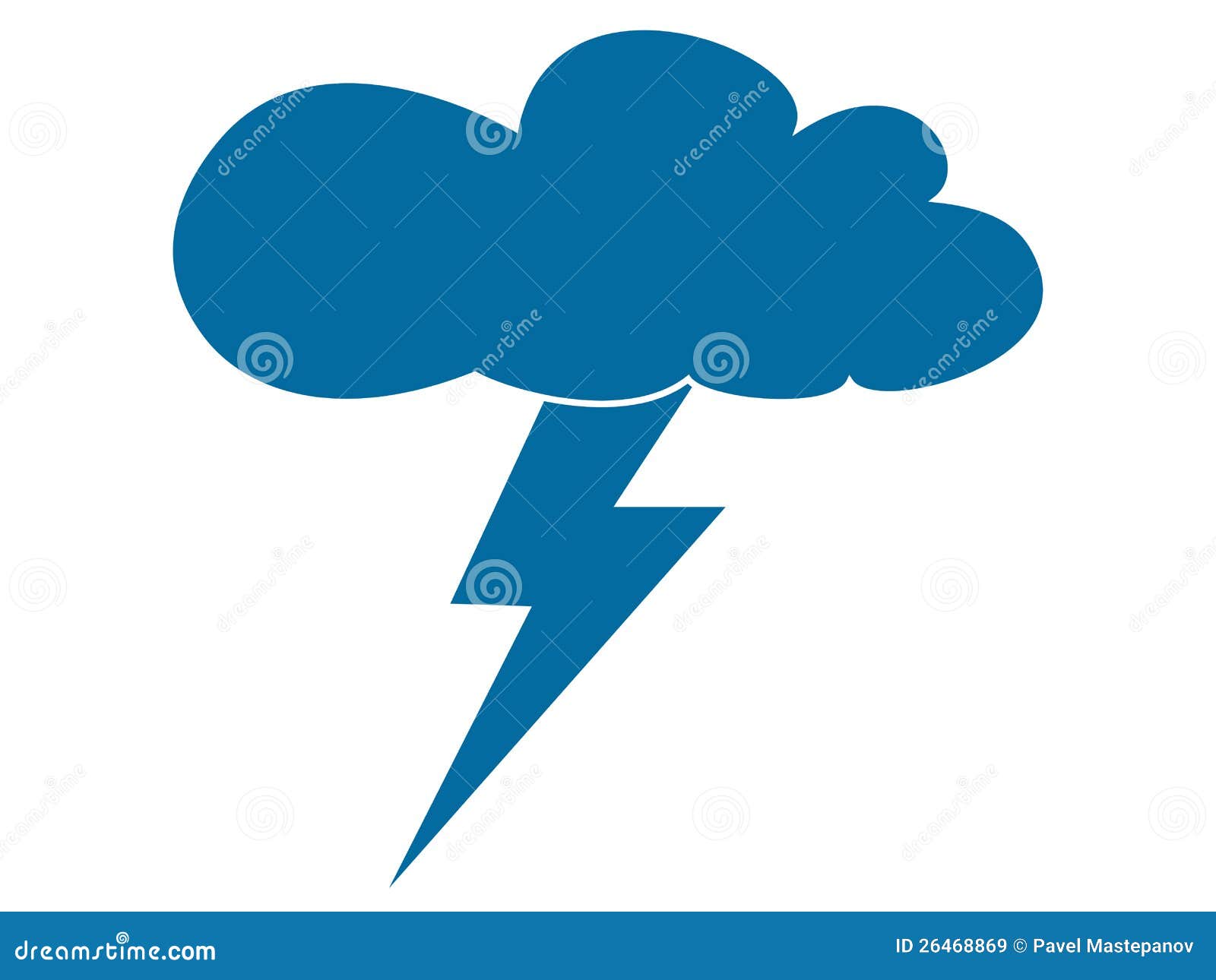 Nube de tormenta azul ilustración del vector. Ilustración de tormenta ...