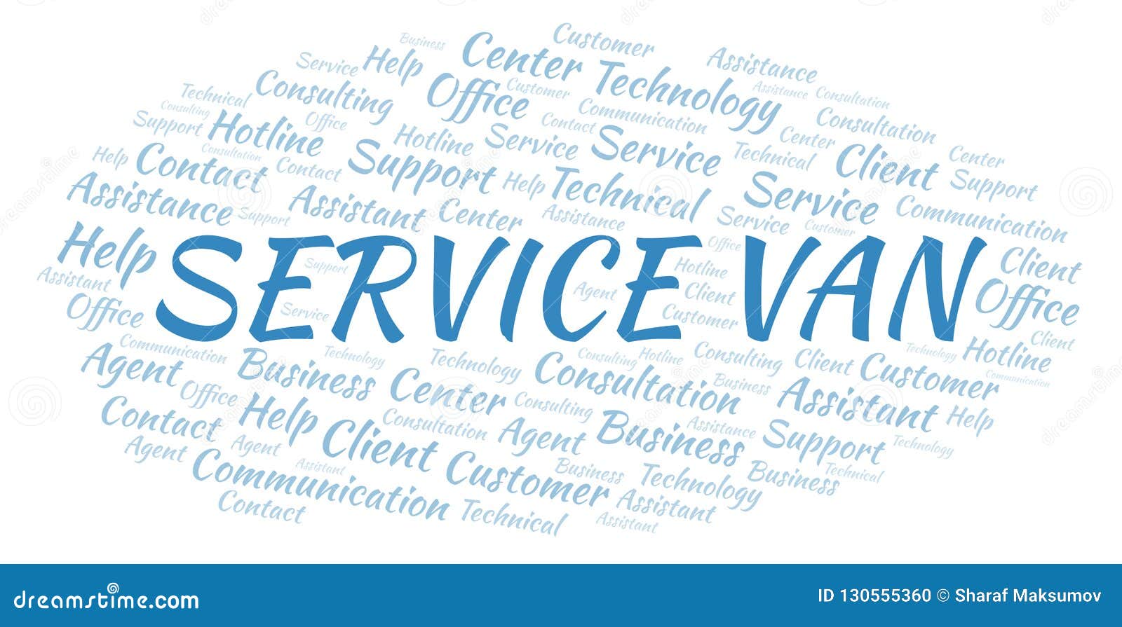 Nube De Van Word Del Servicio Stock de ilustración - Ilustración de ...