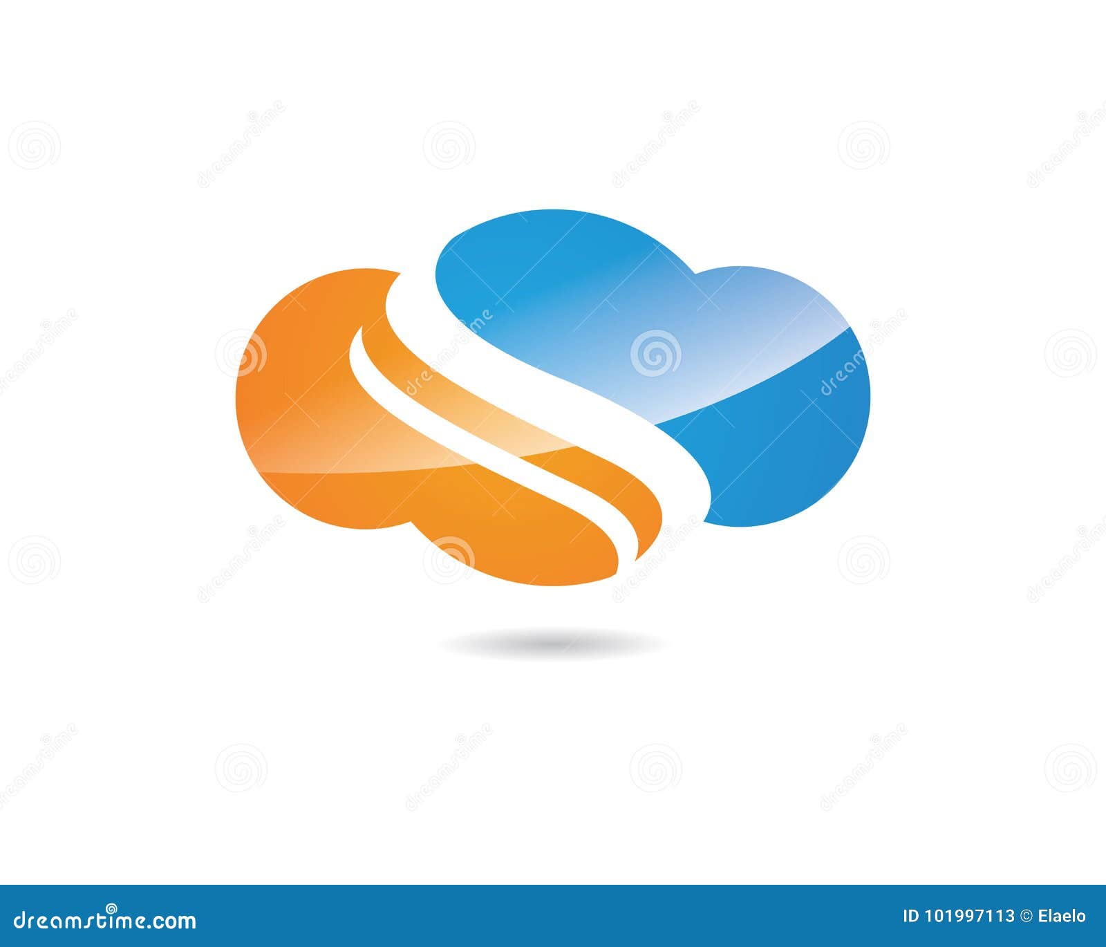 Nube Logo Template ilustración del vector. Ilustración de servidor ...