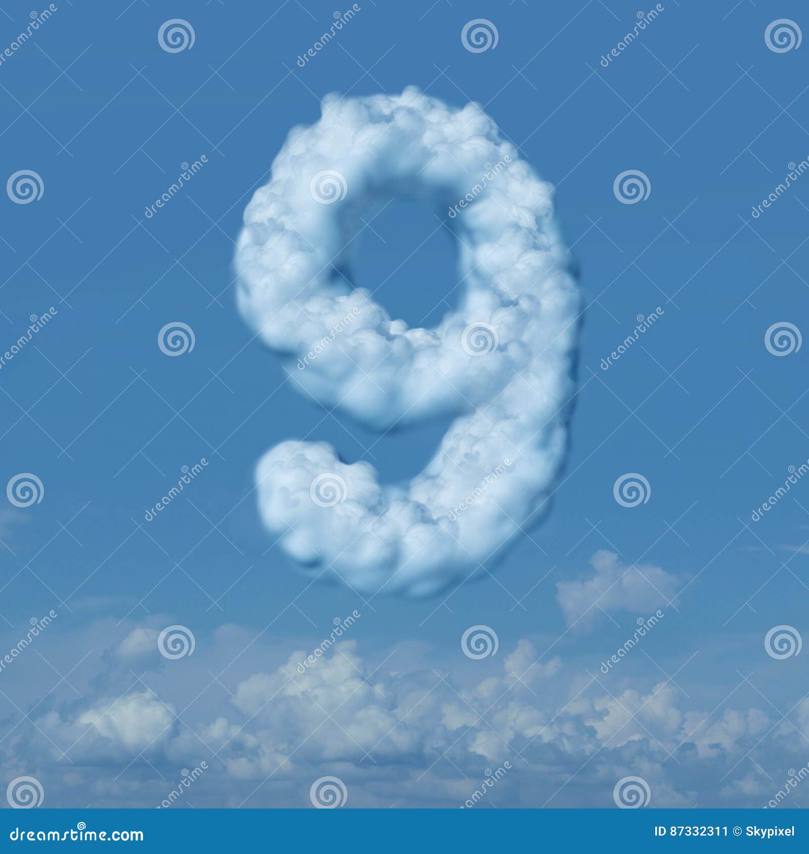 Nube nueve stock de ilustración. Ilustración de significado - 87332311