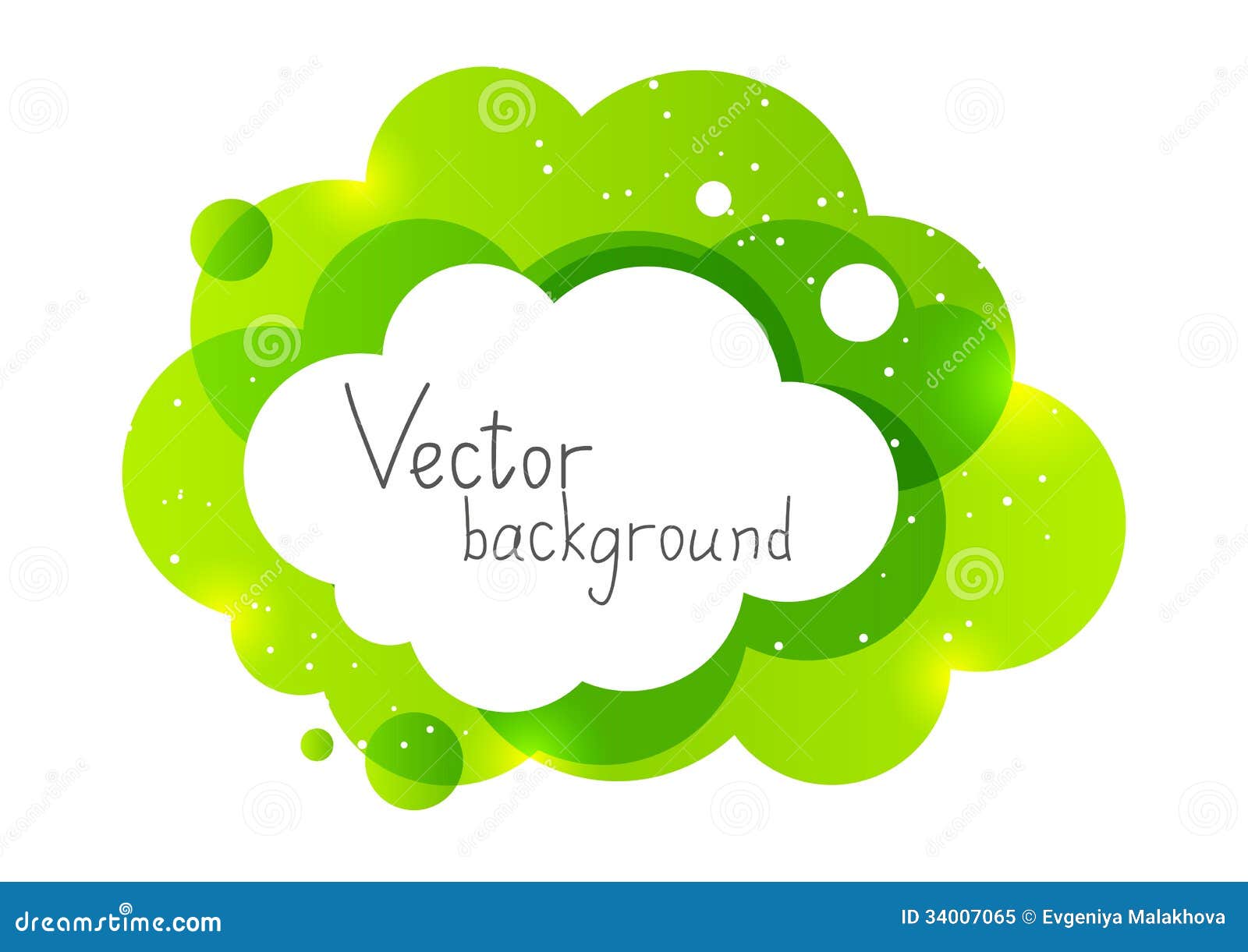Nube verde ilustración del vector. Ilustración de color - 34007065