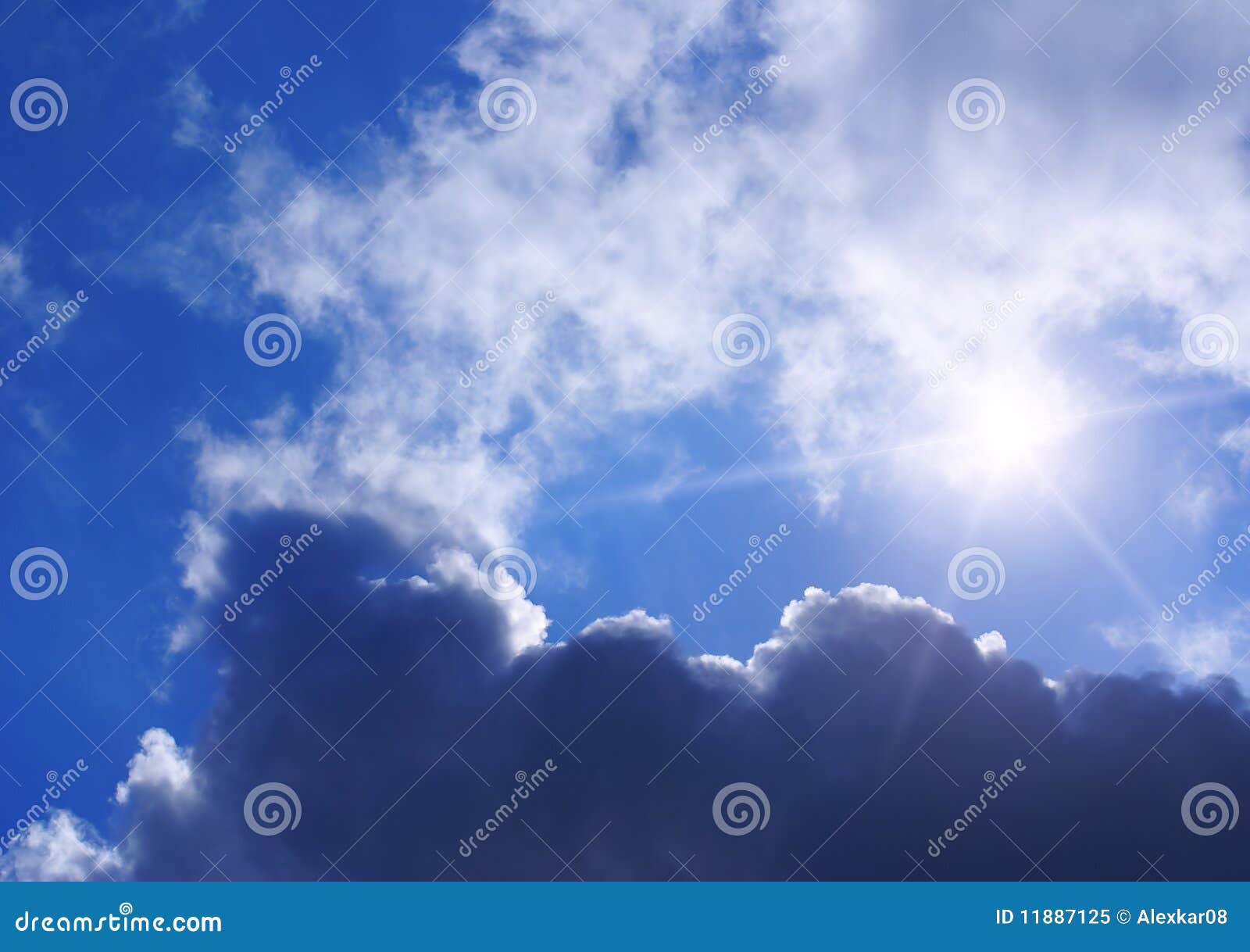 Nubes, cielo y sol imagen de archivo. Imagen de fondo - 11887125