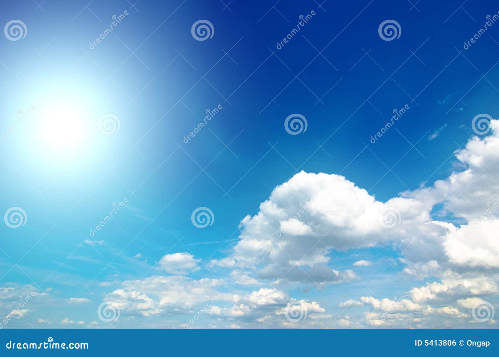Nubes Y Sol Imagen. Imagen: 5413806