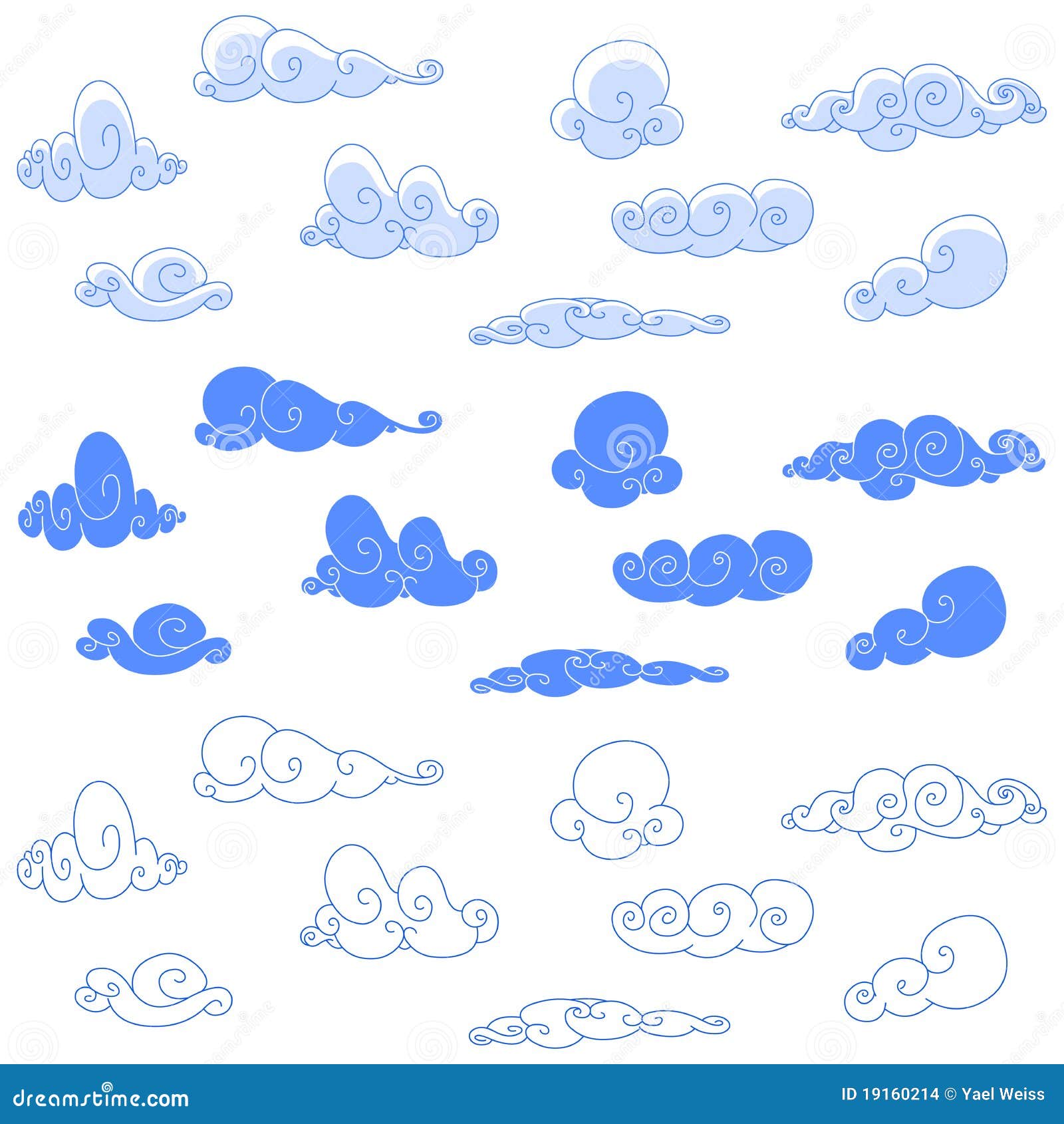 Nubi illustrazione vettoriale. Illustrazione di fumetto - 19160214