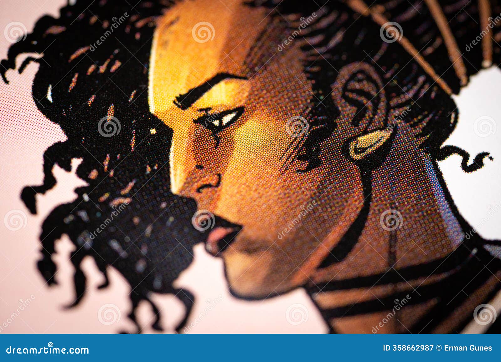 Nubia Superhero from a Comic Book. Editorial Photography - Image of ...