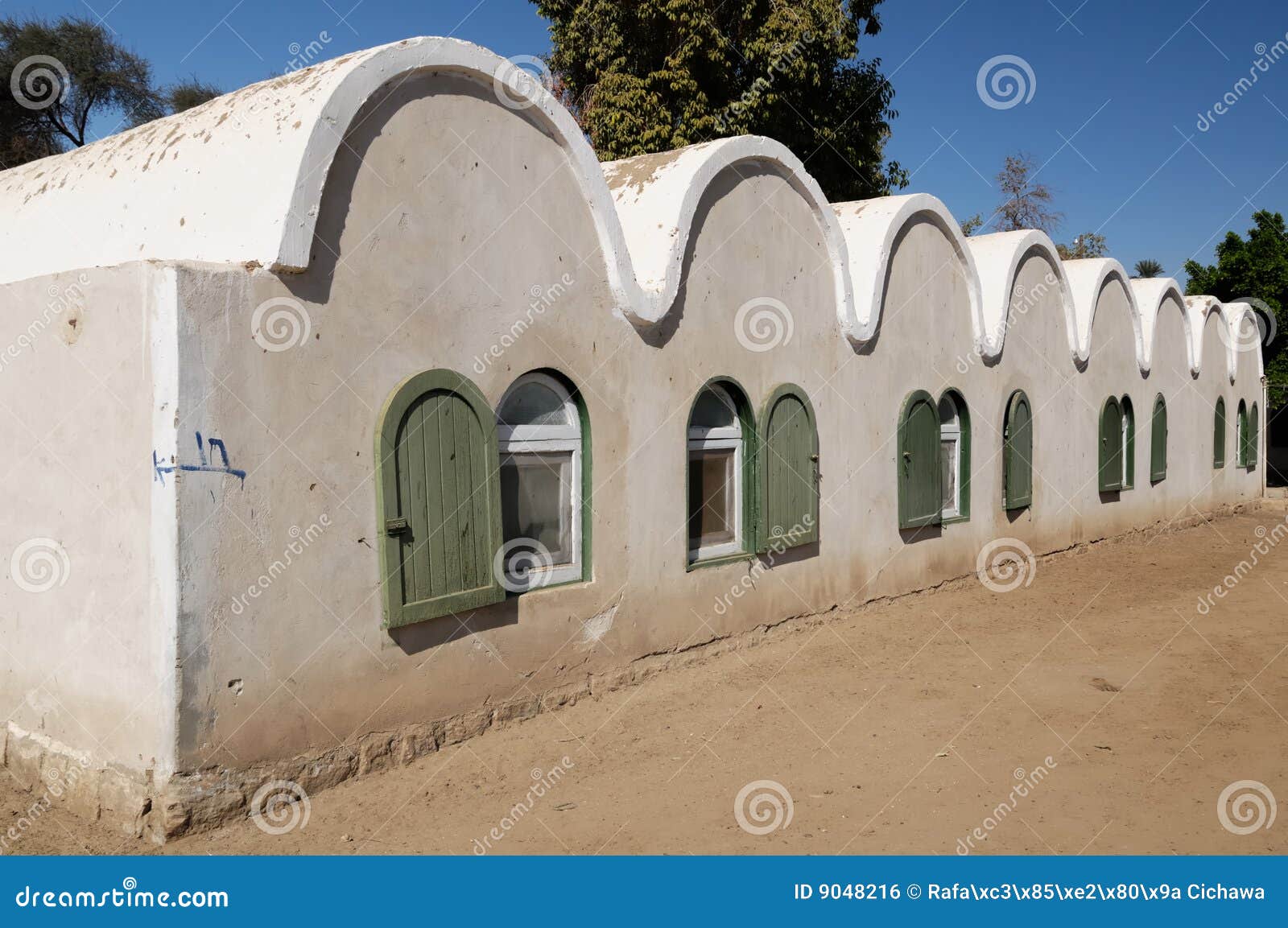 Nubian house. Egypt stock photo. Image of aswan, grass - 9048216