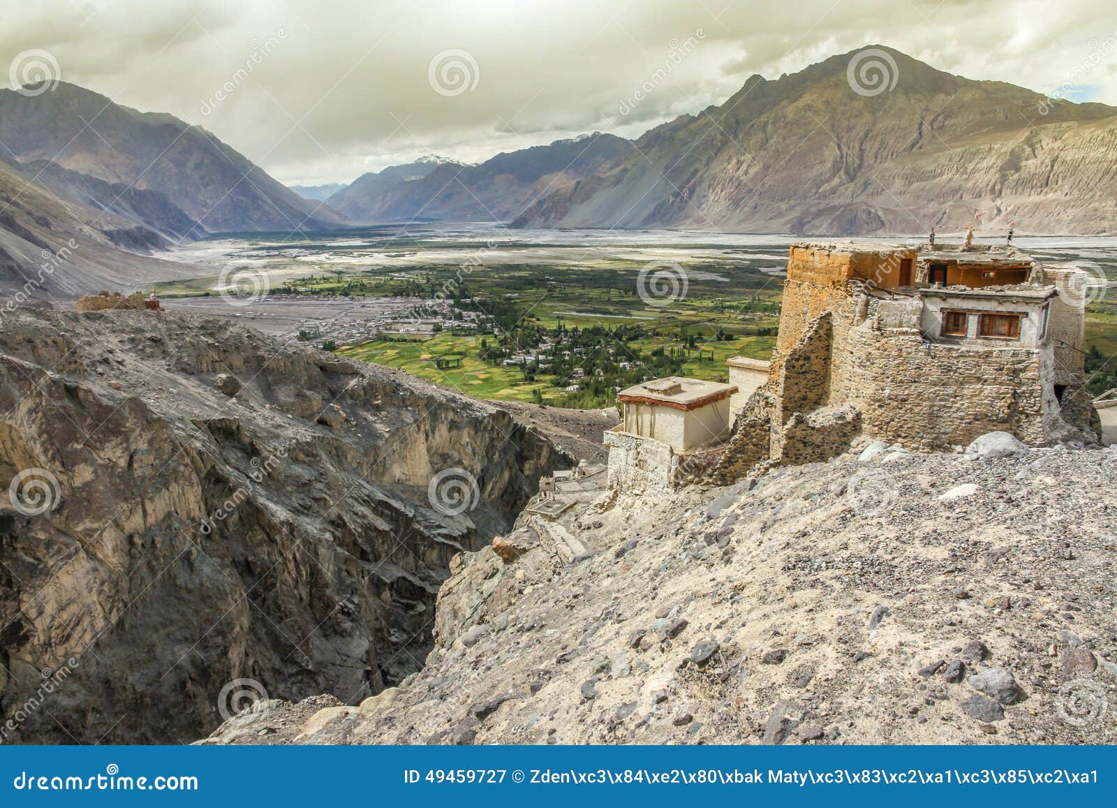 Nubra Valley and Diskit Monastery-Ladakh, India Stock Image - Image of ...