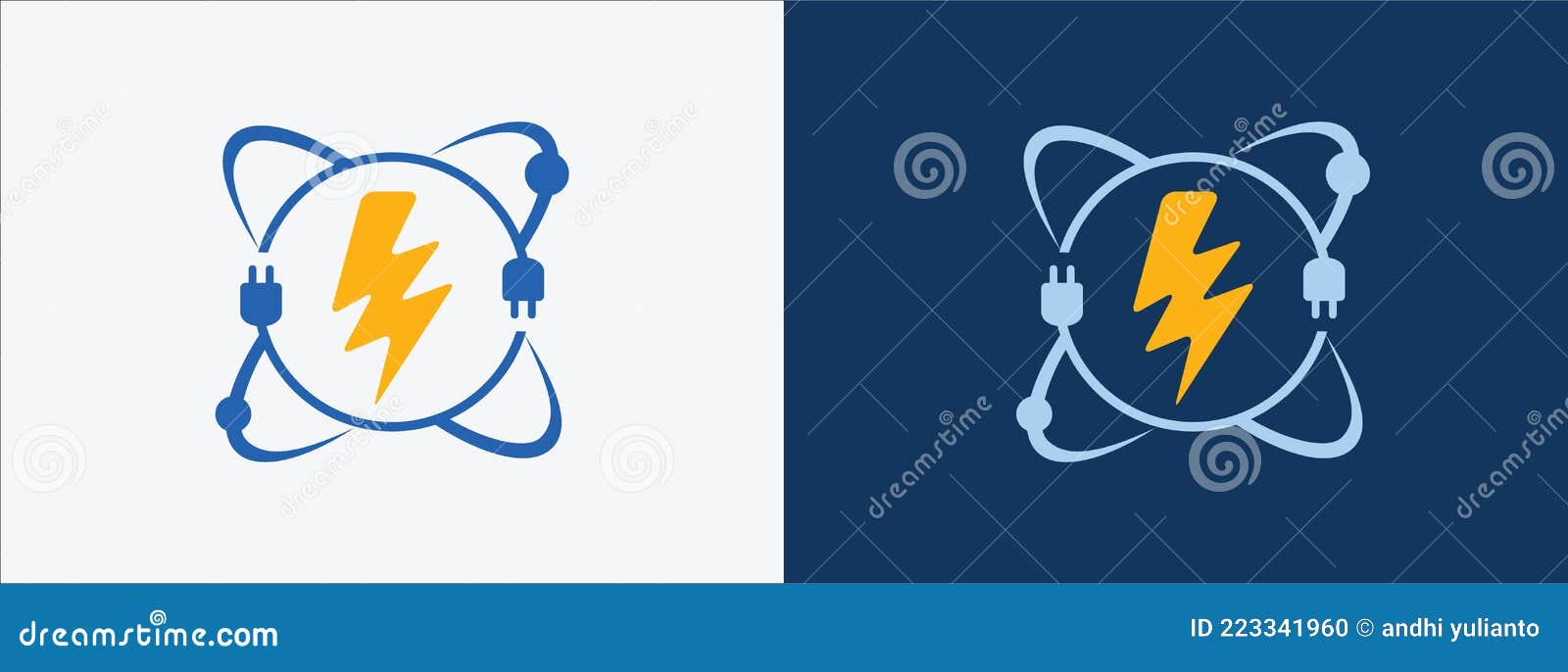 Nuclear Atom Electric Power Technology Vector Icon Logo Design. Atomic ...