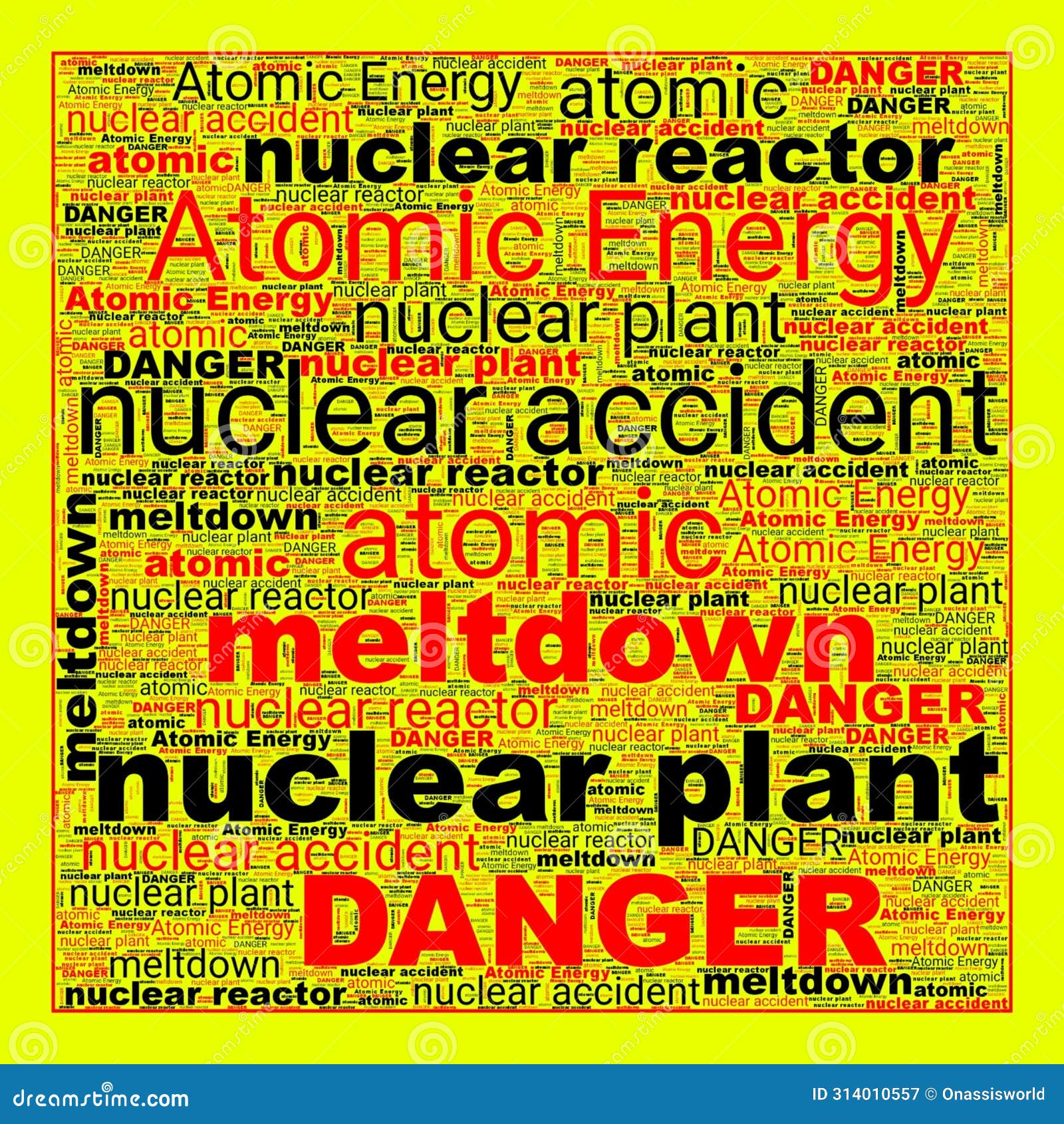 Nuclear Atomic Energy Illustration Abstract Text Background Icons Stock ...