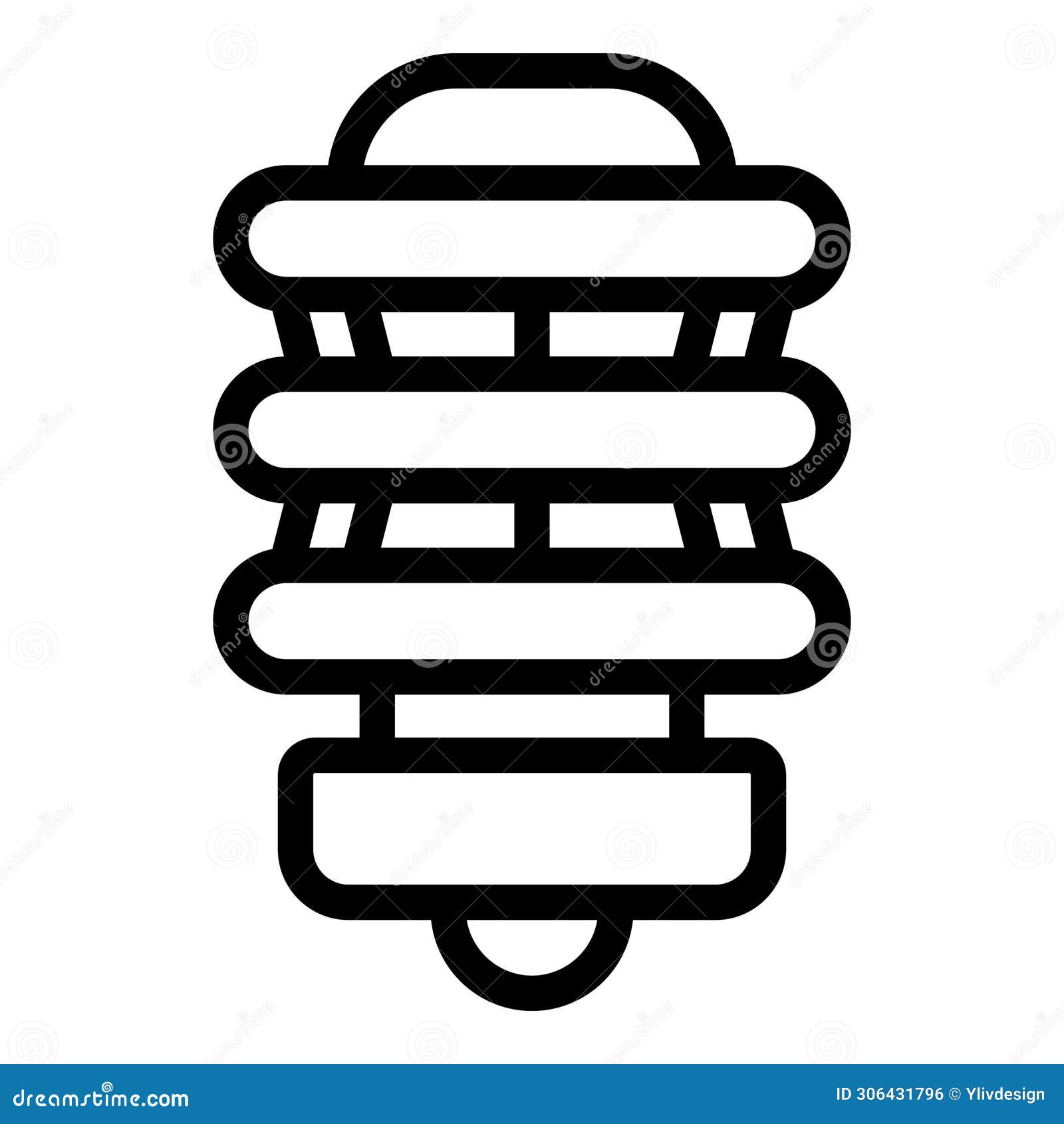 Nuclear Atomic Icon Outline Vector. Clean Factory Stock Illustration ...