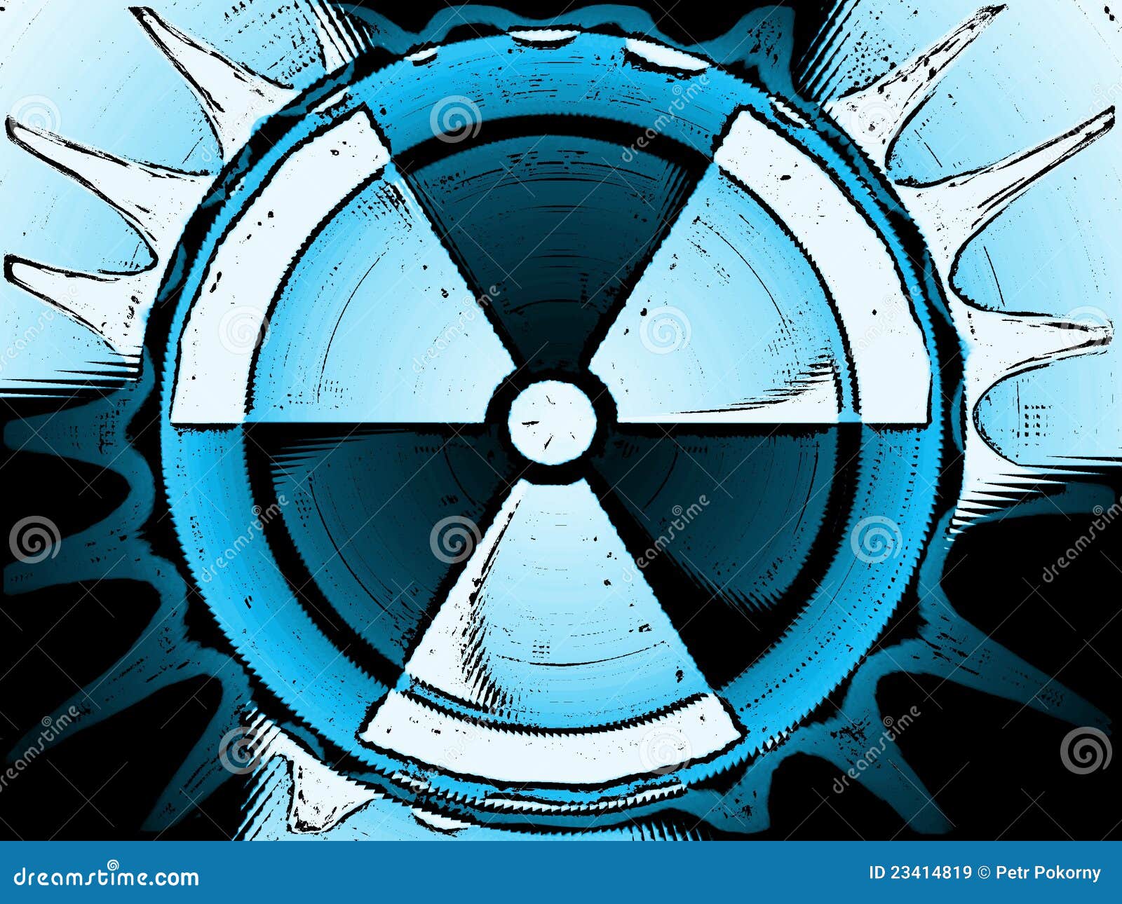 Nuclear background stock illustration. Illustration of animation - 23414819