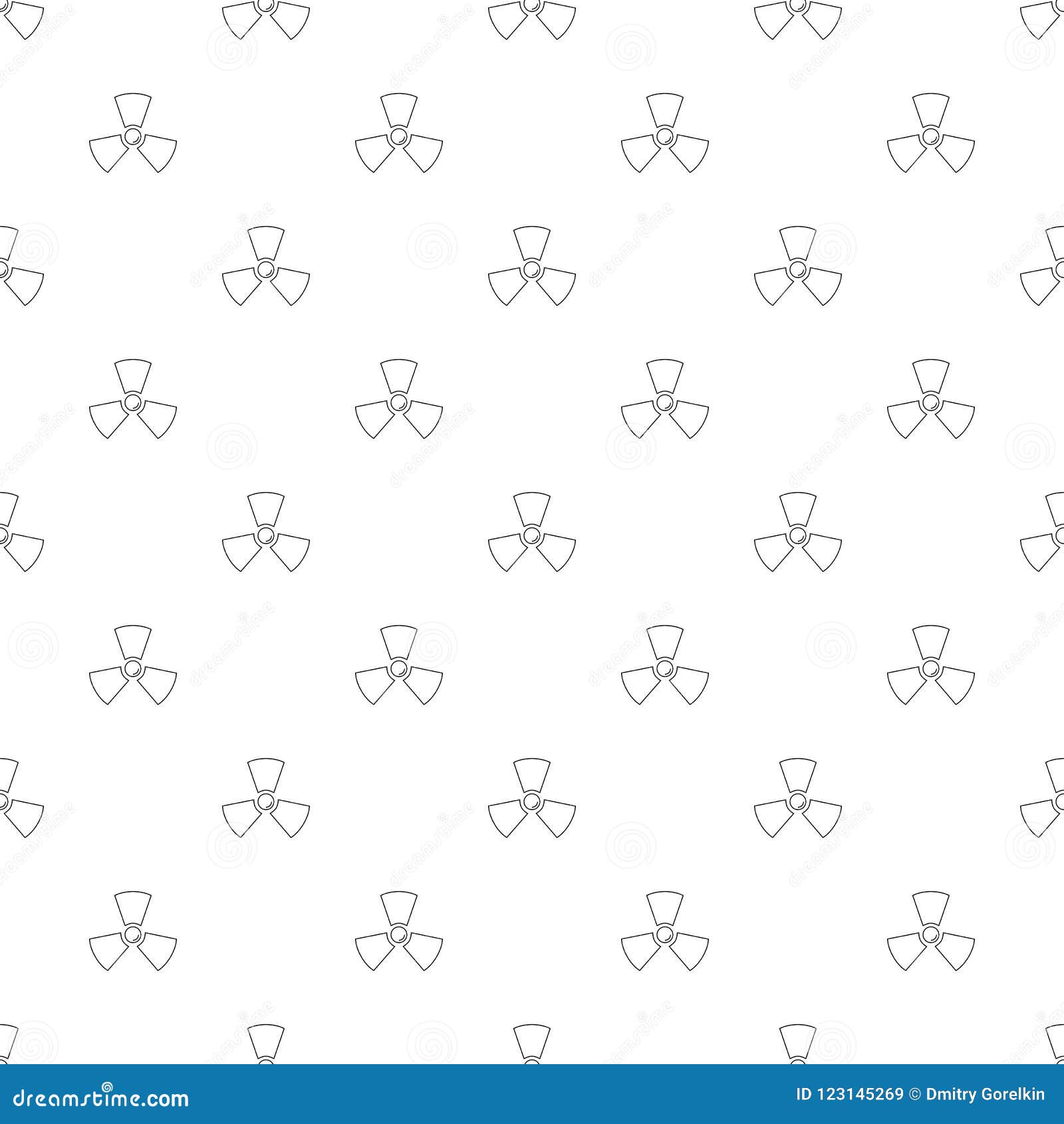 Nuclear Background from Line Icon. Linear Vector Pattern Stock Vector ...