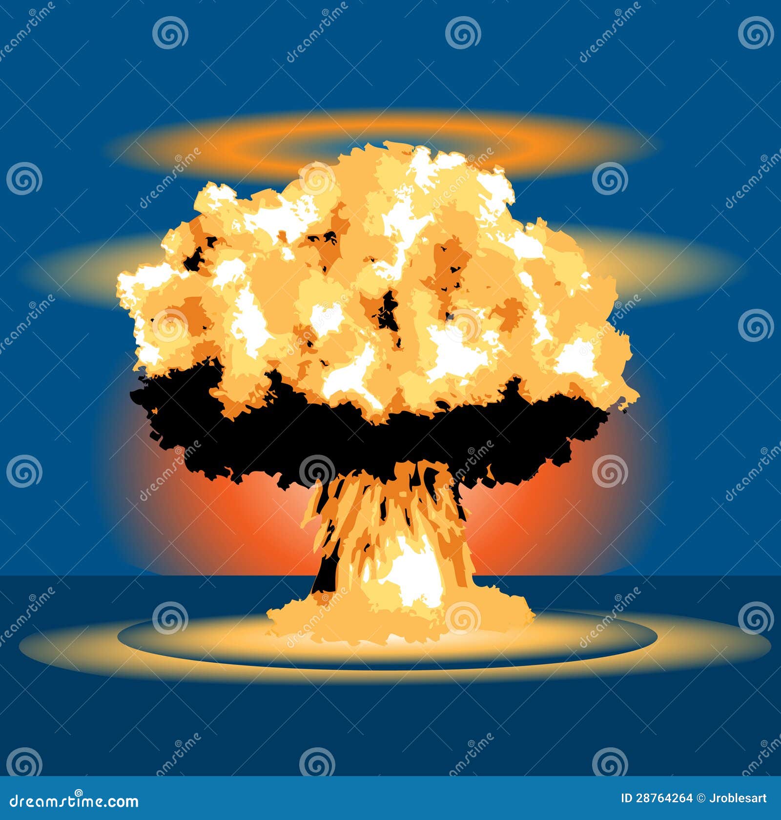 Nuclear Blast stock vector. Illustration of blow, atomic - 28764264