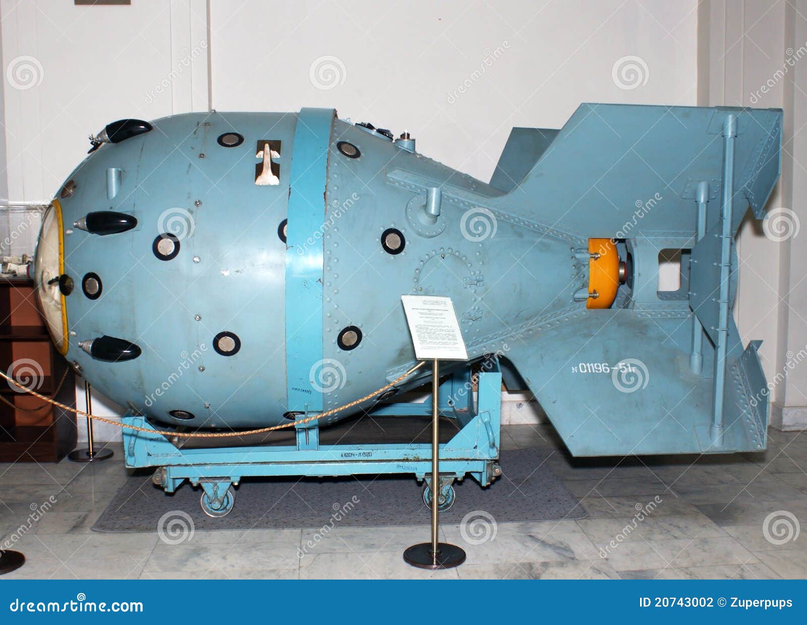 Nuclear Bomb Is Flying In The Sky. Nuclear War Royalty-Free Stock Photo ...