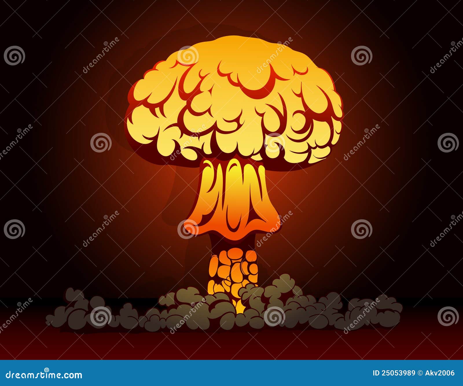 Atom Bomb Explosion Drawing Nuclear Bomb Drawing Vector Images (over
