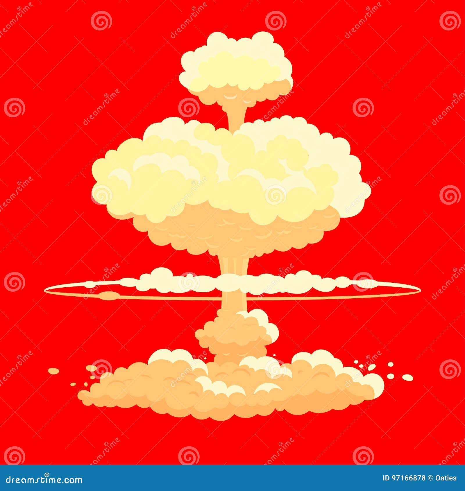 Nuclear Bomb Explosion Background Stock Vector - Illustration of blast ...