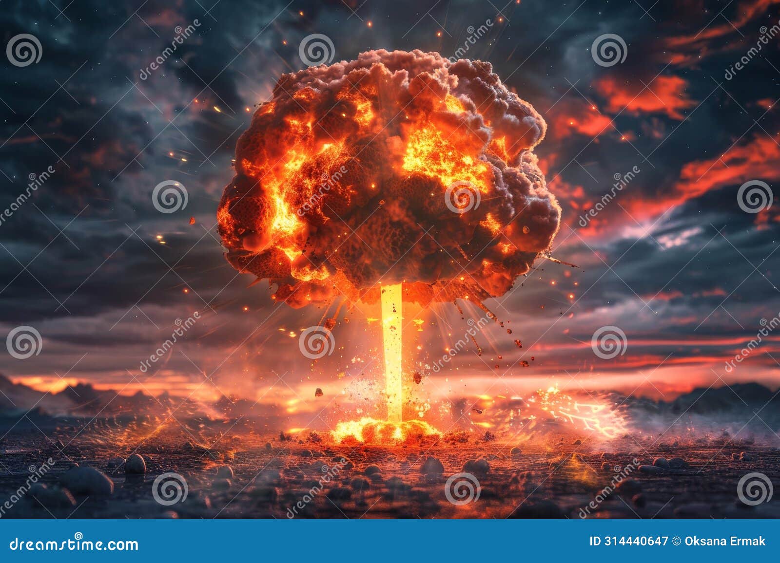 Nuclear Bomb Explosion, Nuclear Mushroom, Atomic Cloud, Nuclear ...