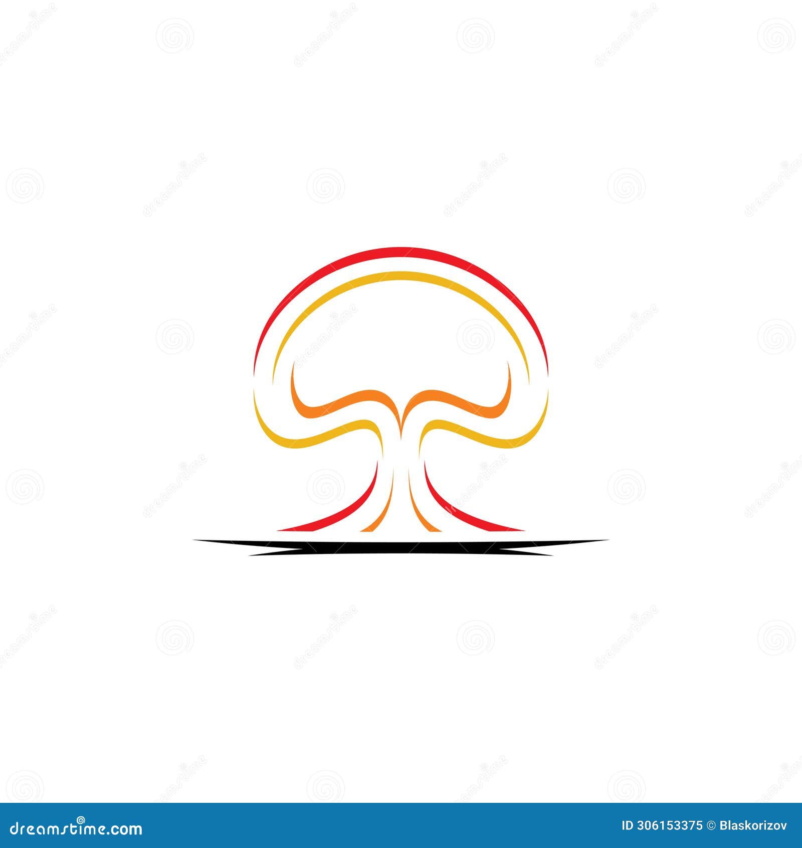 Nuclear Bomb Explosion Vector Logo Icon Stock Vector - Illustration of ...