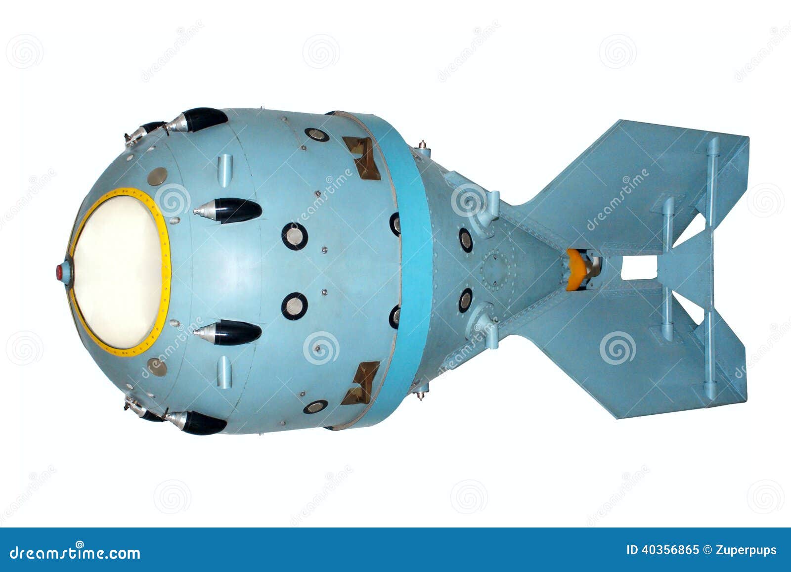 Nuclear Bomb Is Flying In The Sky. Nuclear War Royalty-Free Stock Photo ...