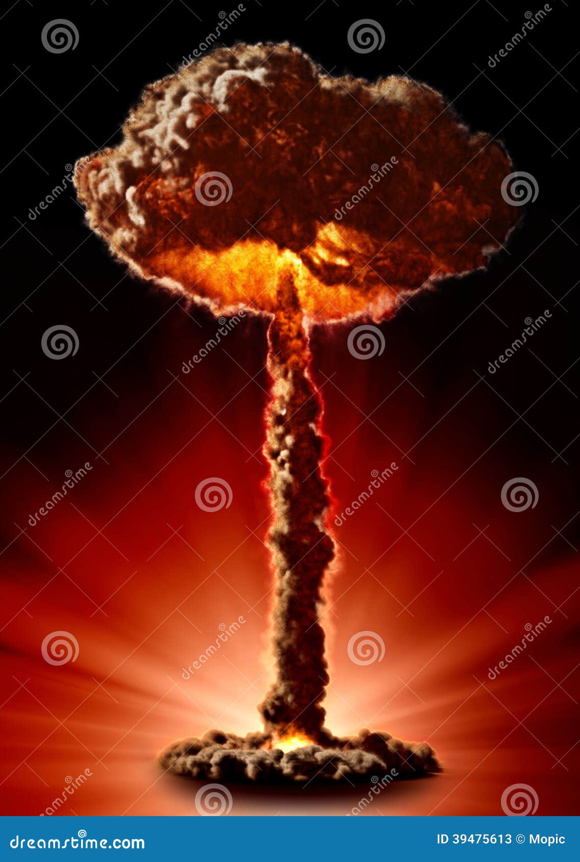 Nuclear bomb stock image. Image of bomb, abomb, destruction - 39475613