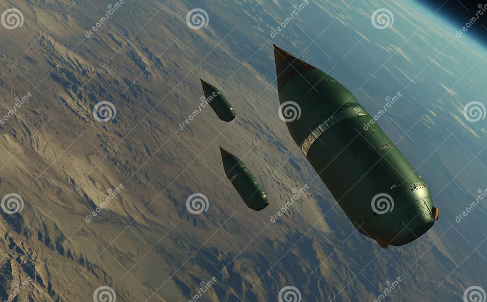 The Nuclear Bombs As Seen from Space. End of Civilization. NASA Image ...