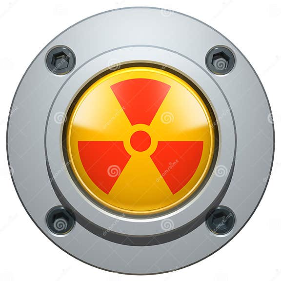 Nuclear Button stock illustration. Illustration of isolated - 1766654