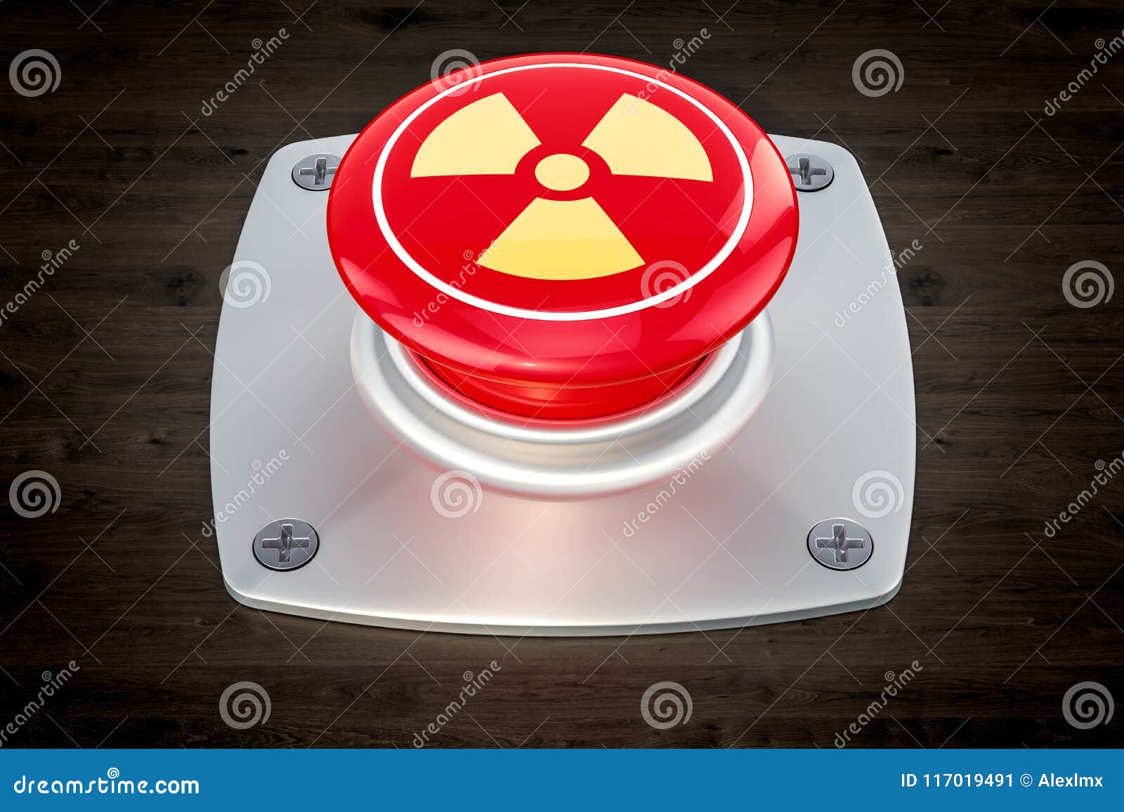Nuclear Button Danger Symbol Royalty-Free Cartoon | CartoonDealer.com ...