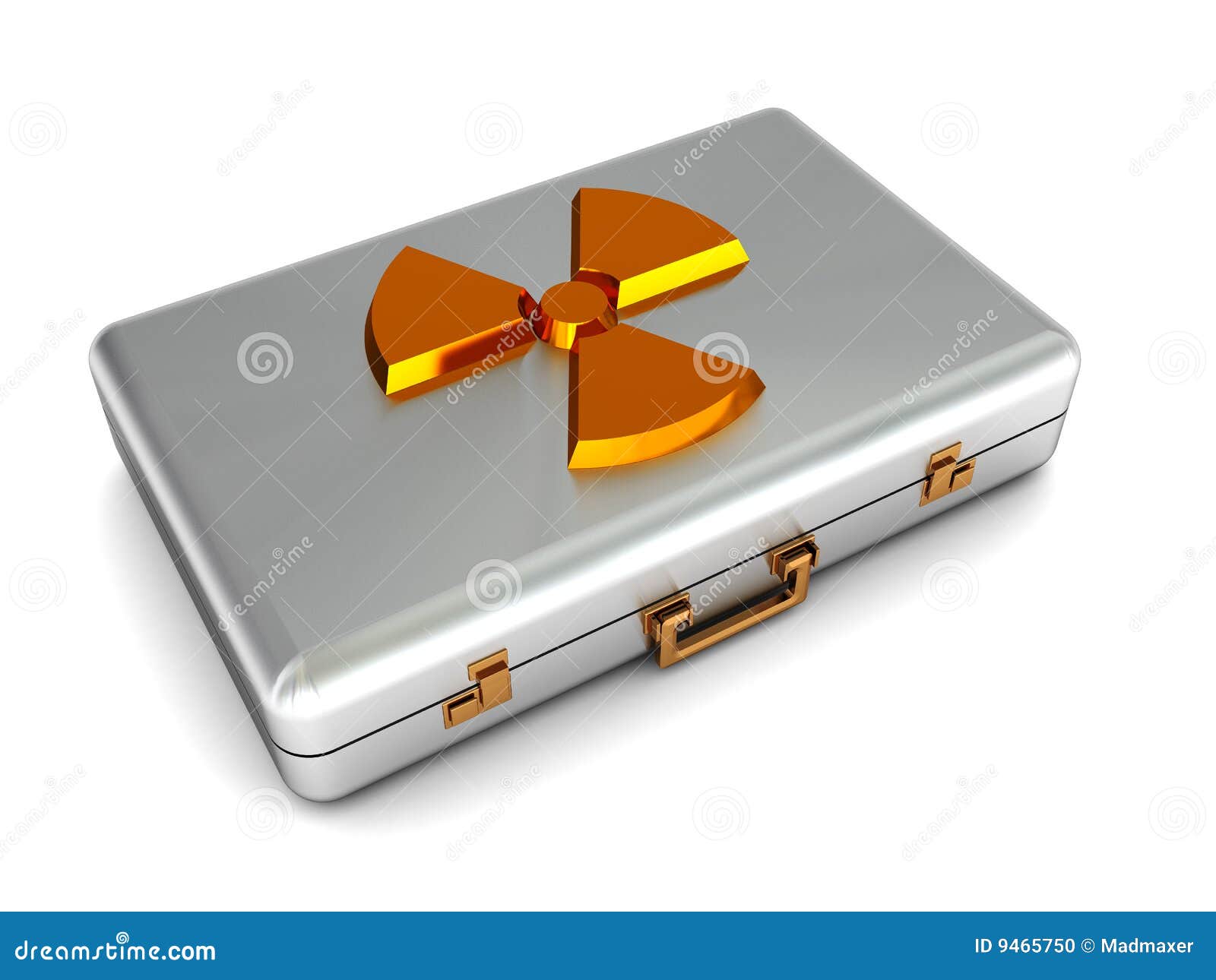 Nuclear control case stock illustration. Illustration of briefcase ...