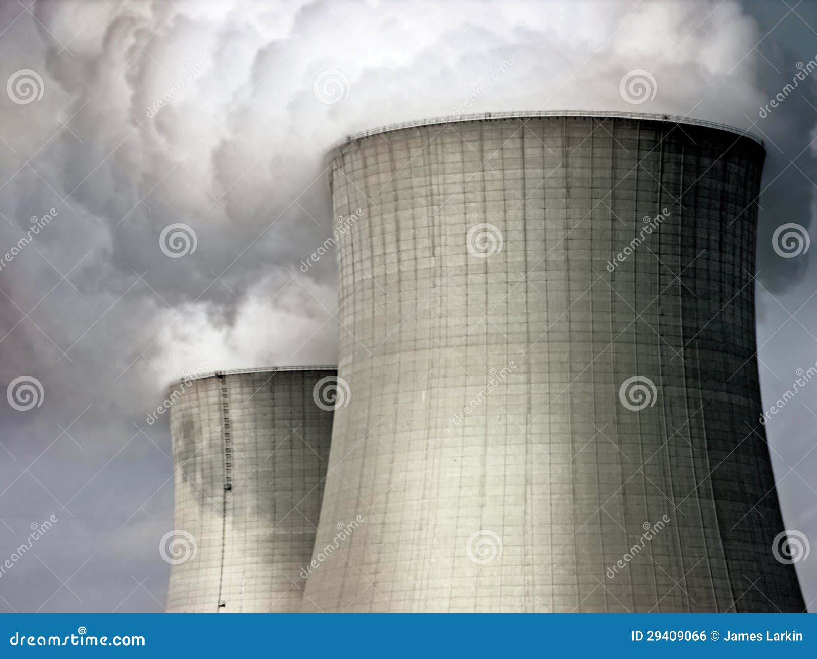 Nuclear Cooling Towers stock photo. Image of nuclear - 29409066