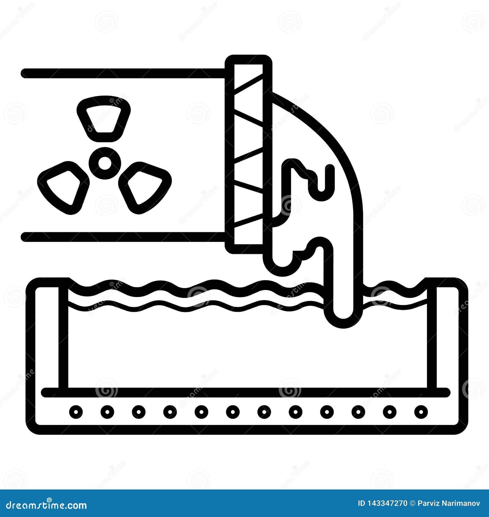 Nuclear danger icon stock illustration. Illustration of danger - 143347270