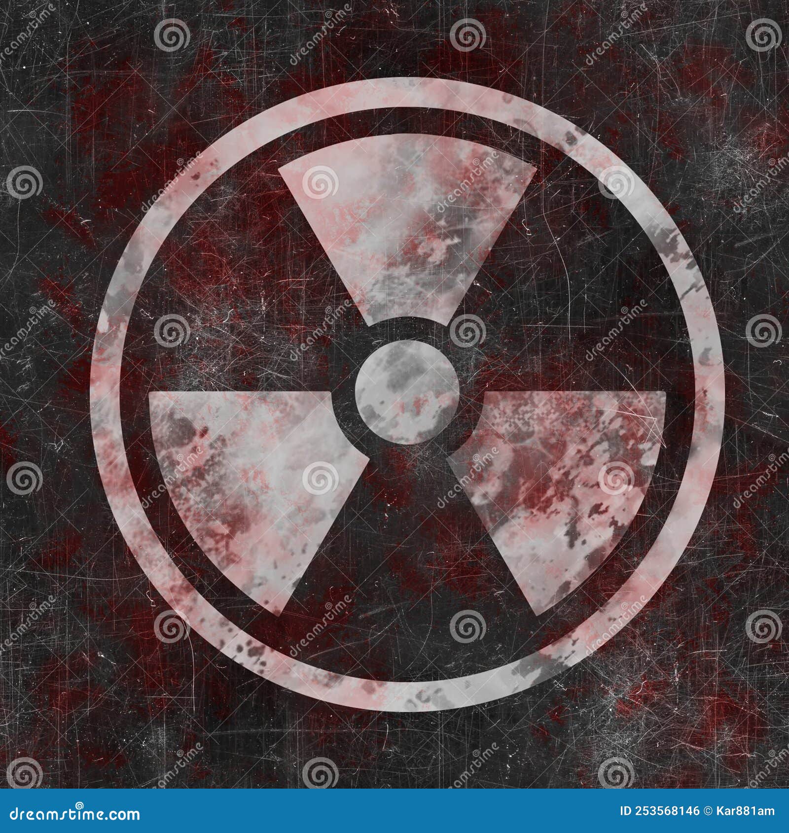Nuclear Danger, Real Risk of a Nuclear Disaster Stock Illustration ...