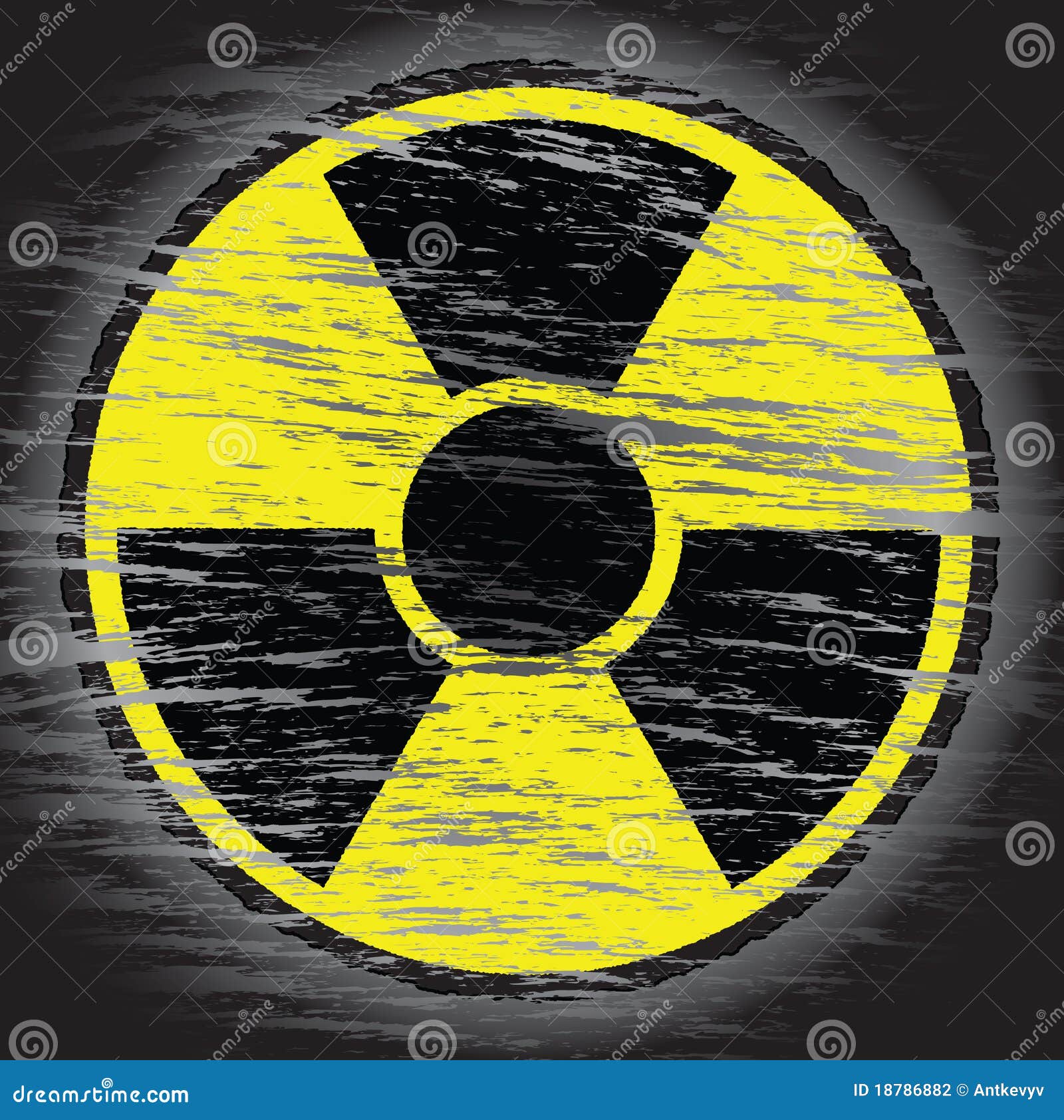 Nuclear danger sign stock illustration. Illustration of voltage - 18786882