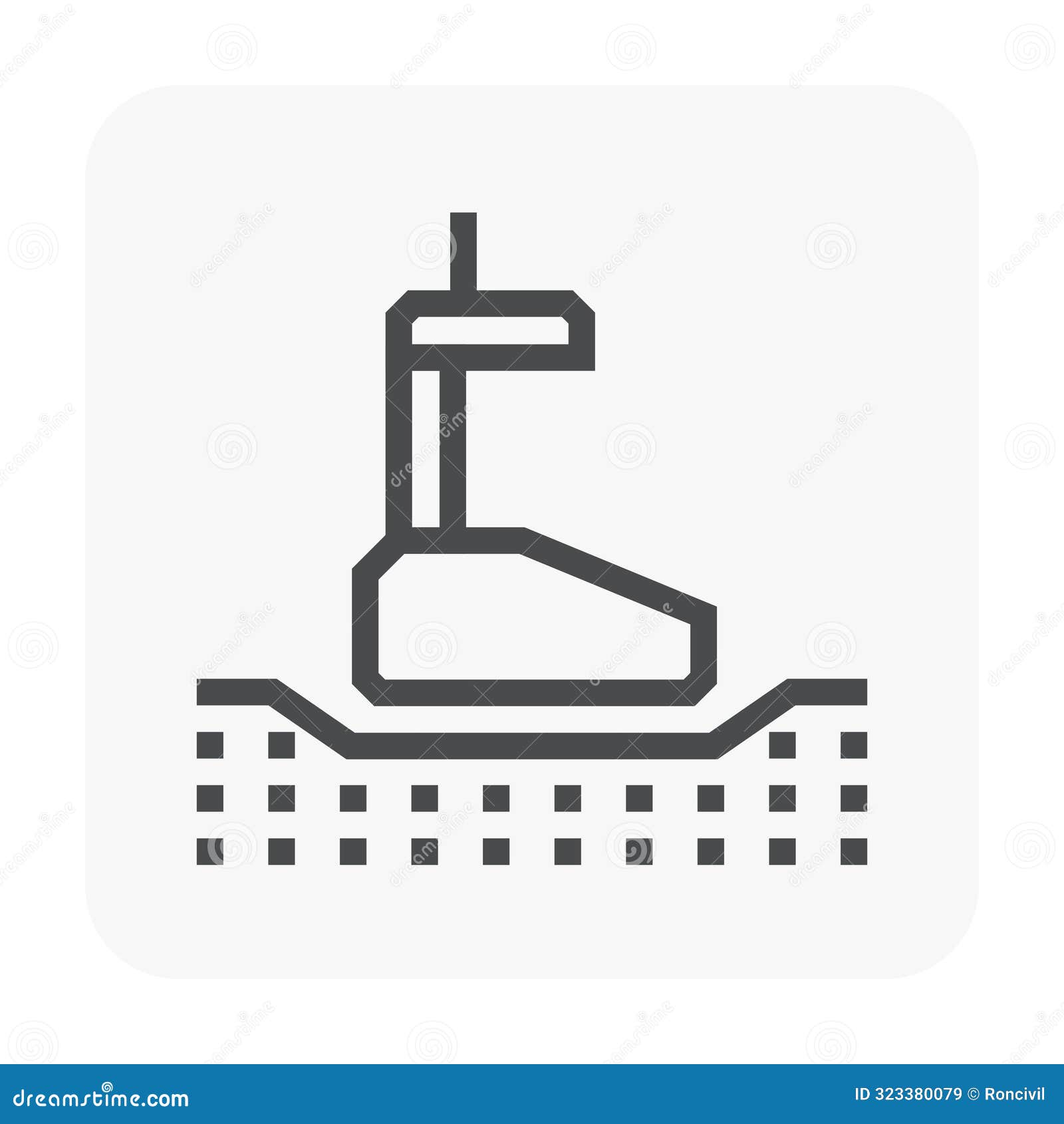 Nuclear Density Testing, Geotechnical Engineering Vector Icon Stock ...