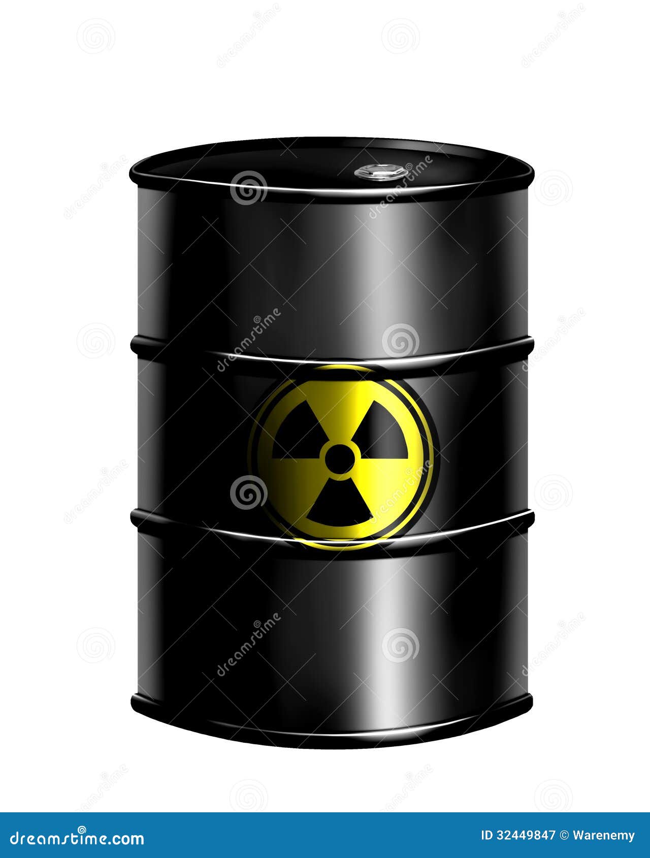 Nuclear drum stock illustration. Illustration of industry - 32449847