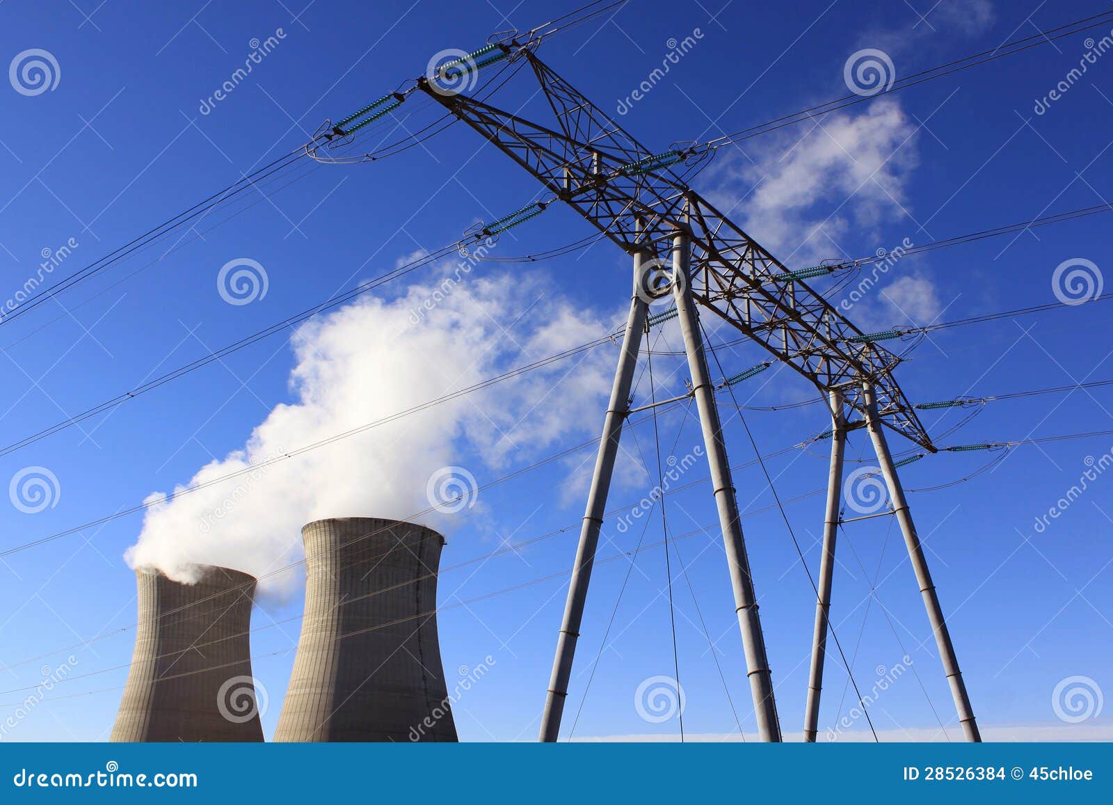 Nuclear energy stock photo. Image of steam, nuclear, environment - 28526384