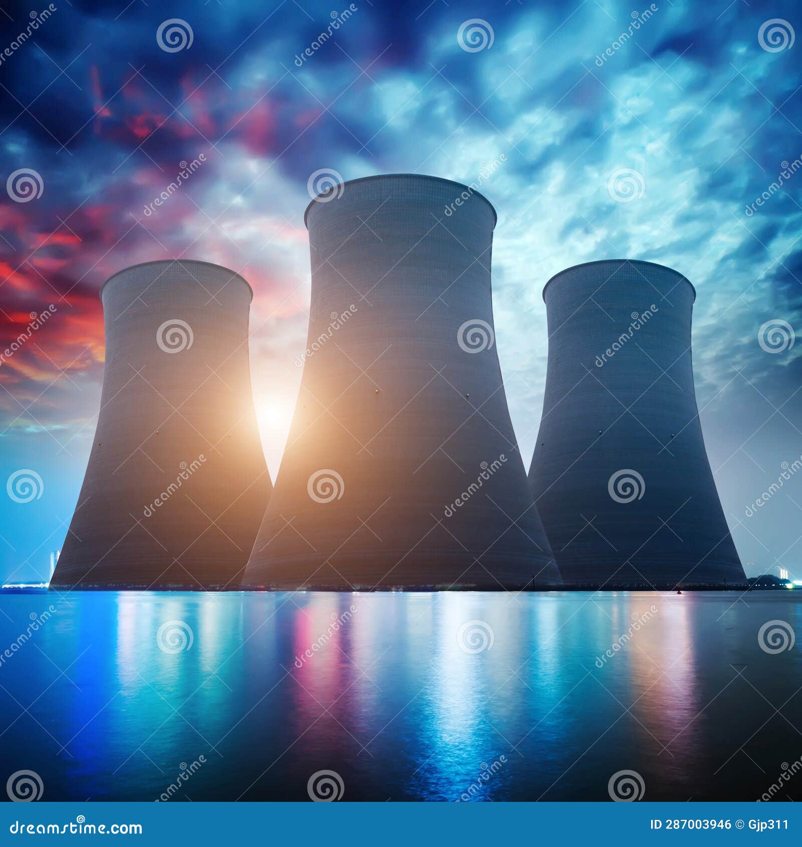 Nuclear energy stock illustration. Illustration of nuclear - 287003946