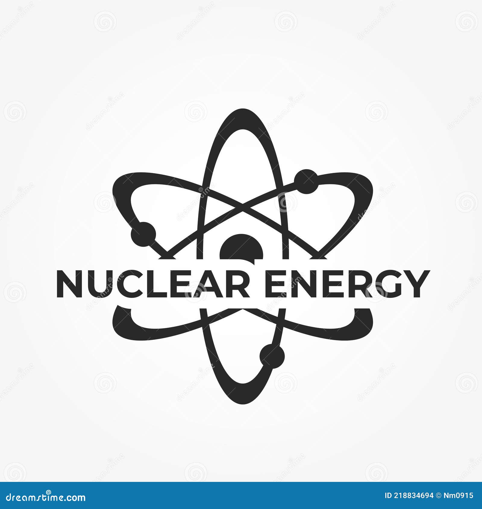 Nuclear Energy Icon. Atom Symbol Stock Vector - Illustration of flat ...