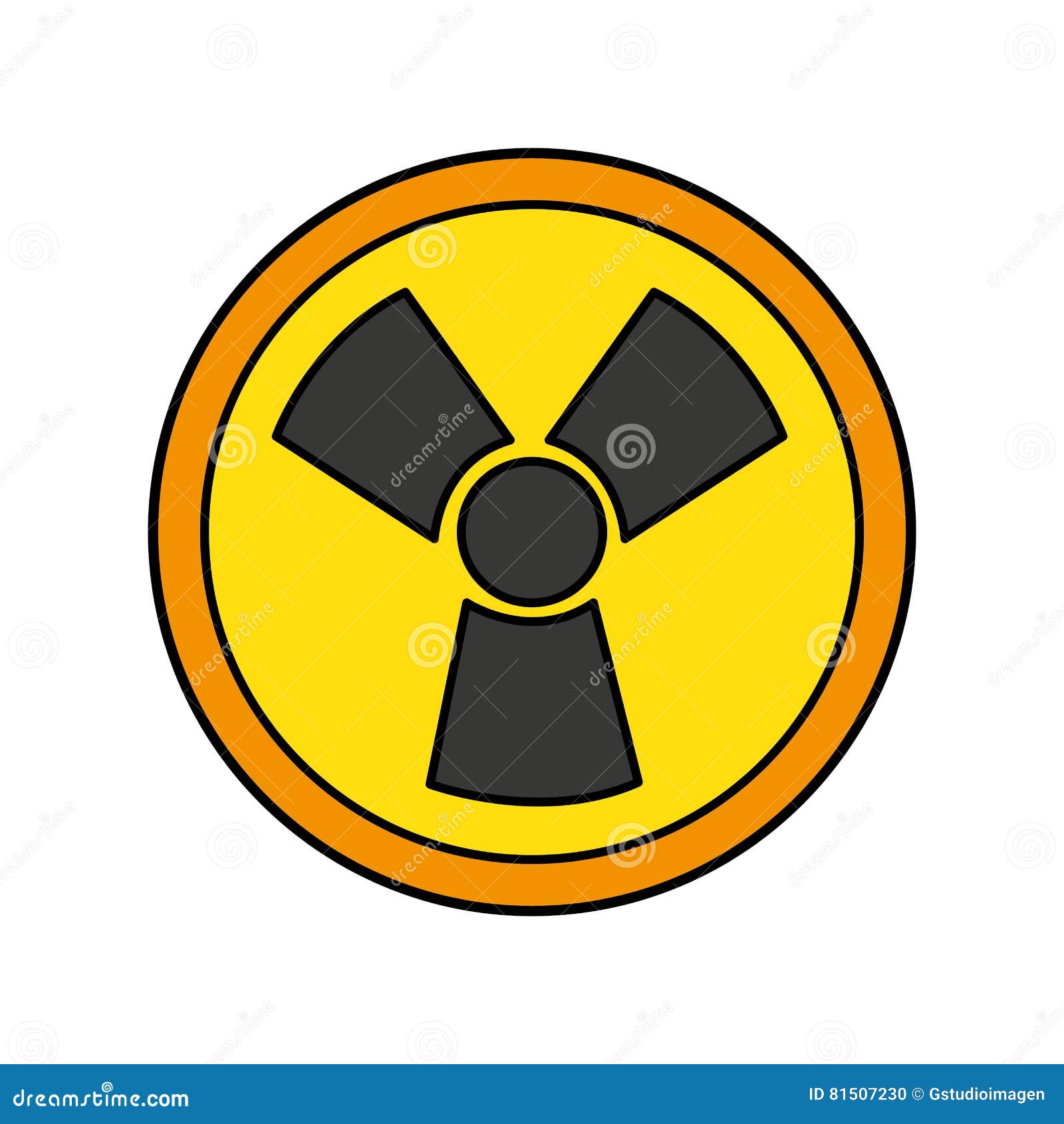 Nuclear Energy Symbol Isolated Icon Stock Vector - Illustration of ...