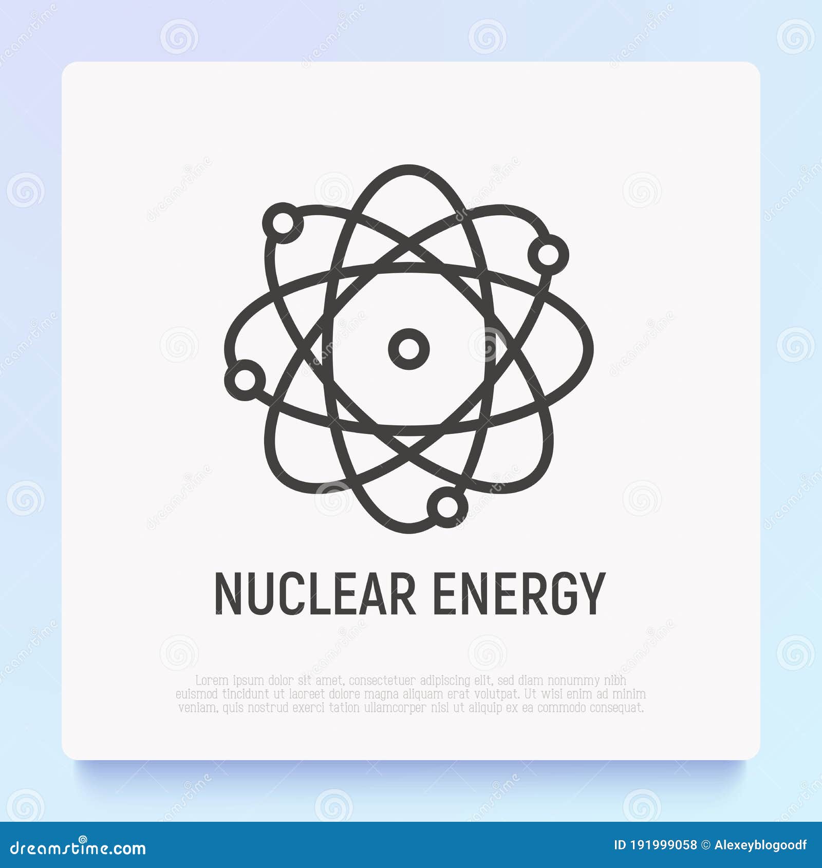 Around The Atom, Gamma Waves, Protons, Neutrons And Electrons. Vector ...