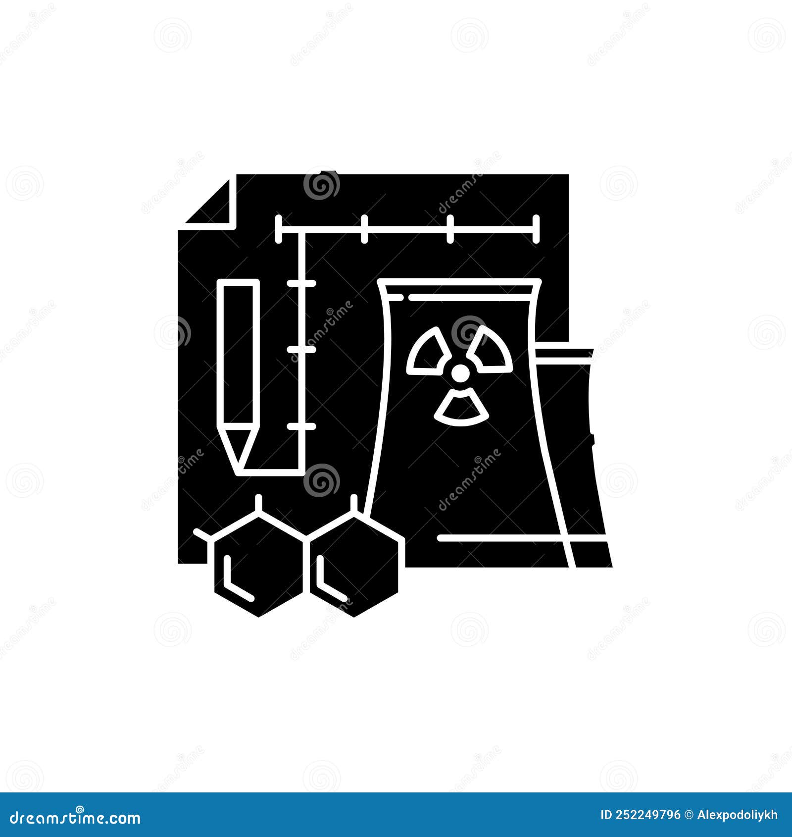 Nuclear Engineering Olor Line Icon. Pictogram for Web Page, Mobile App ...