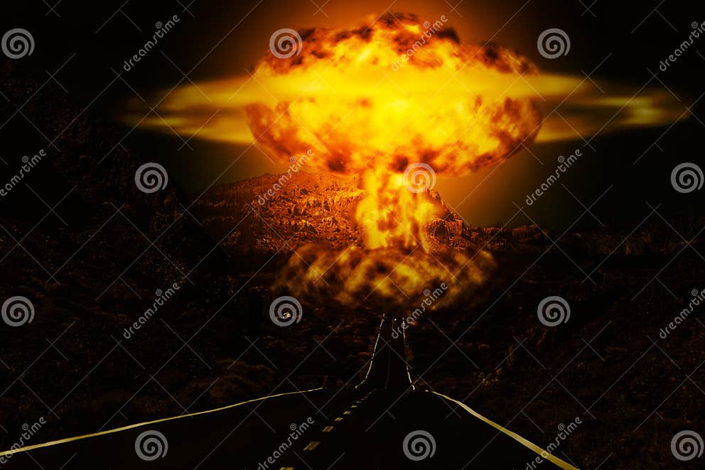 Nuclear explosion stock photo. Image of radioactive, danger - 12993748