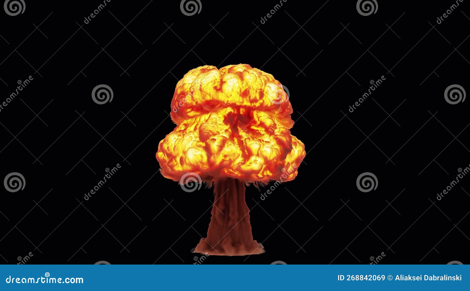 Nuclear Explosion with Alpha Channel Stock Video - Video of apocalyptic ...