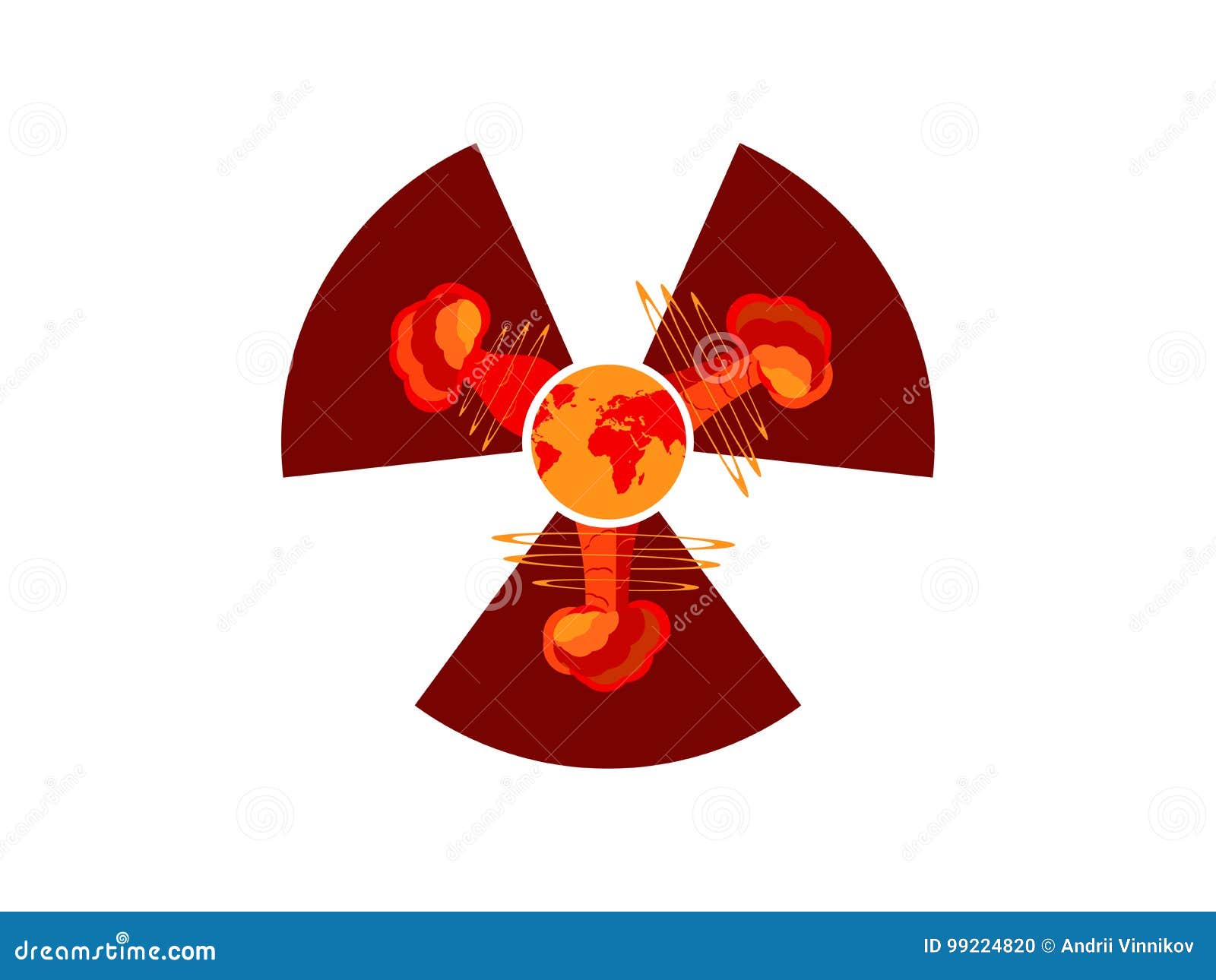 Nuclear Explosion. Atomic Bomb Stock Vector - Illustration of ...