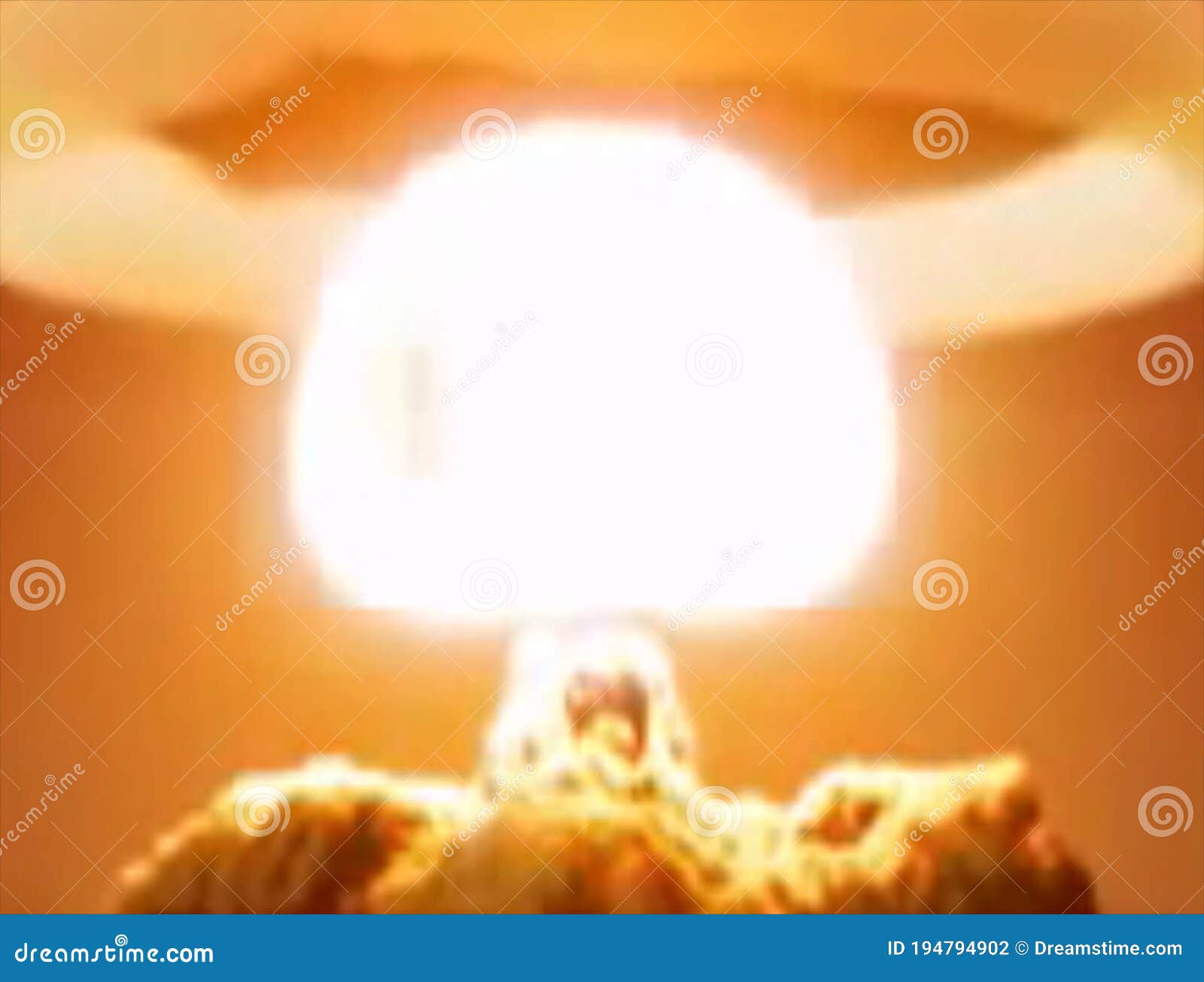 Nuclear Explosion with Great Destructive Power Stock Footage - Video of ...